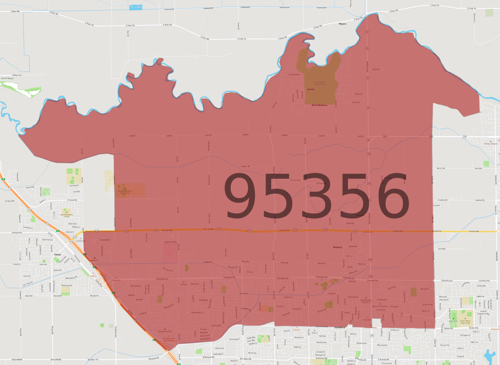 Zip Code 95356 - AtlasBig.com