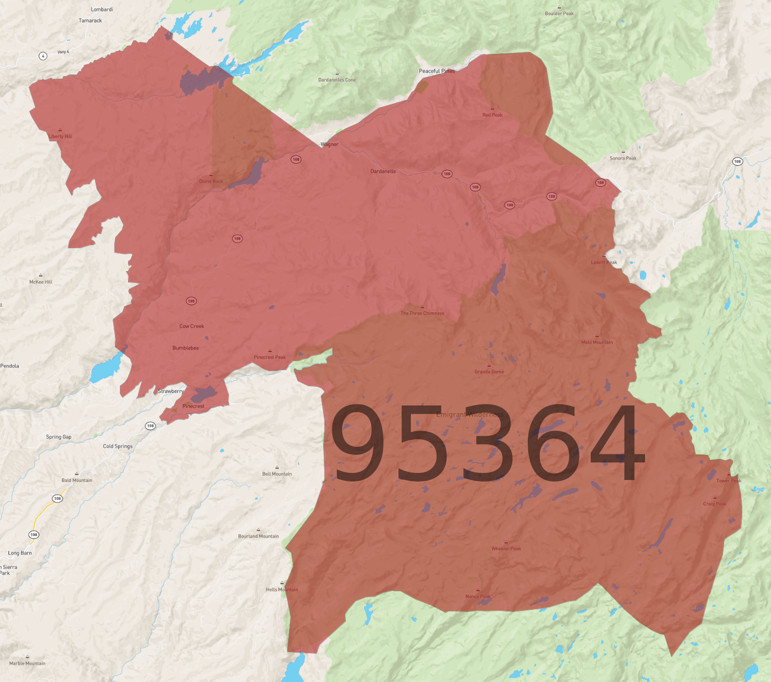 Zip Code 95364 - AtlasBig.com