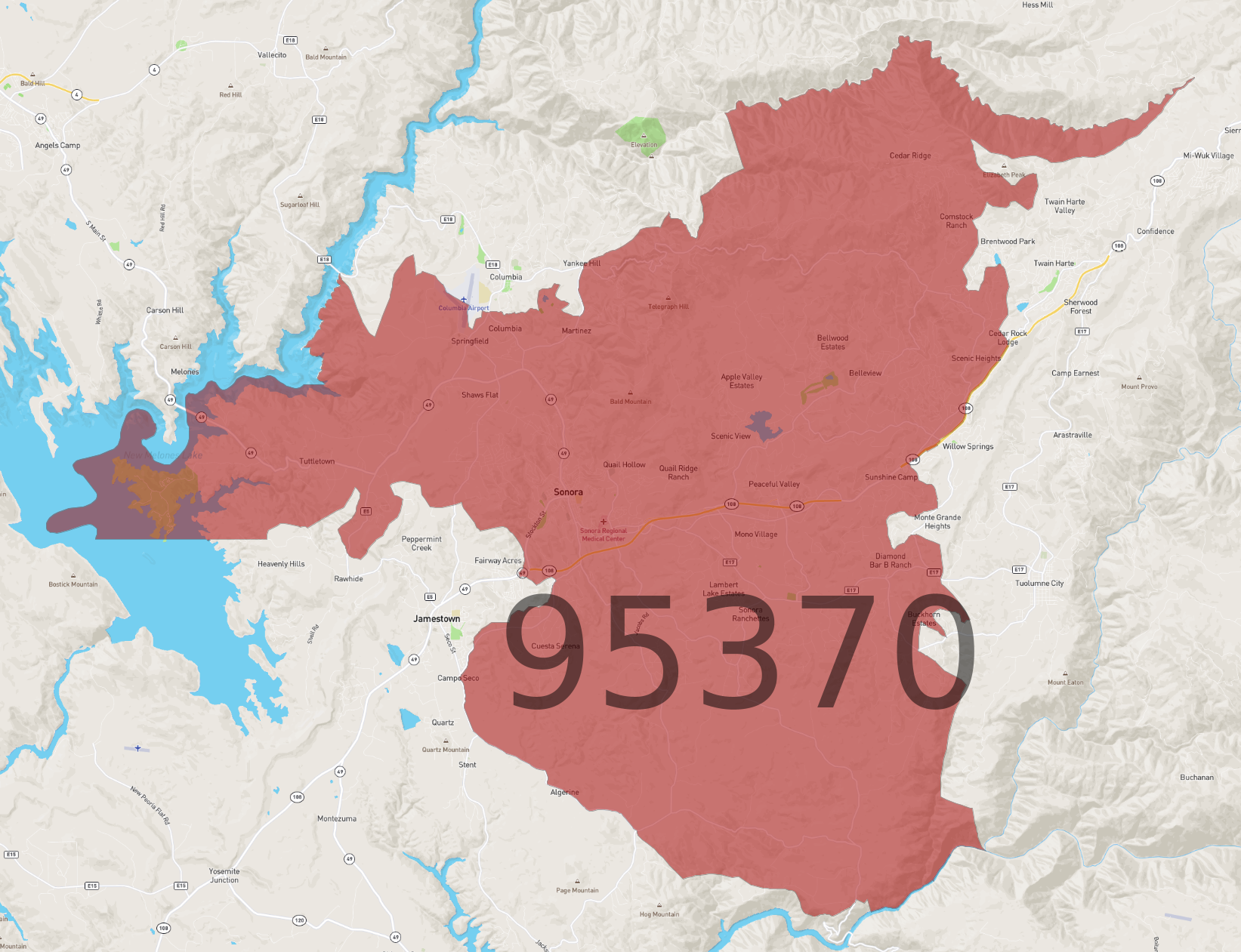 Zip Code 95370 - AtlasBig.com