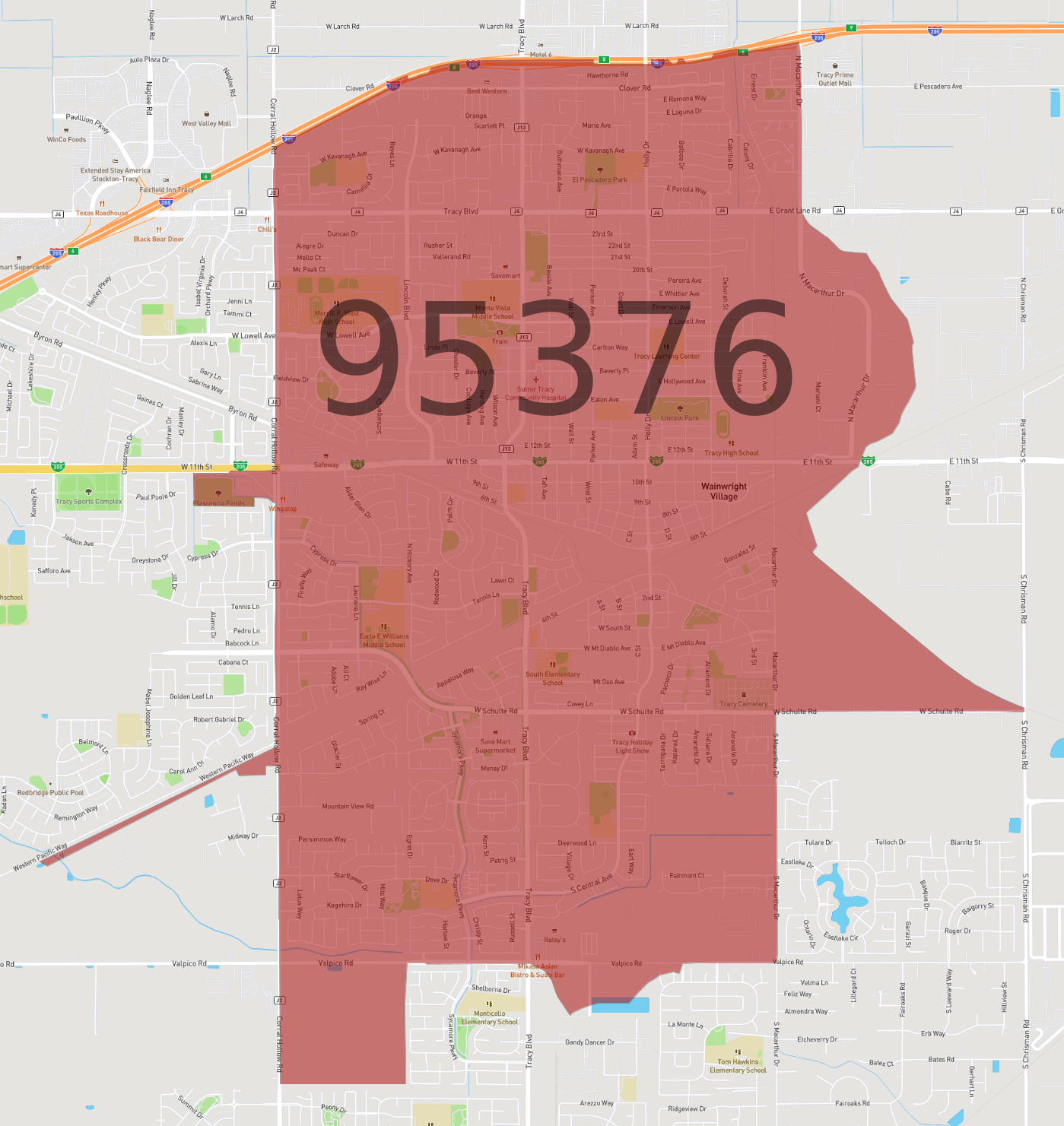 Zip Code 95376 - AtlasBig.com