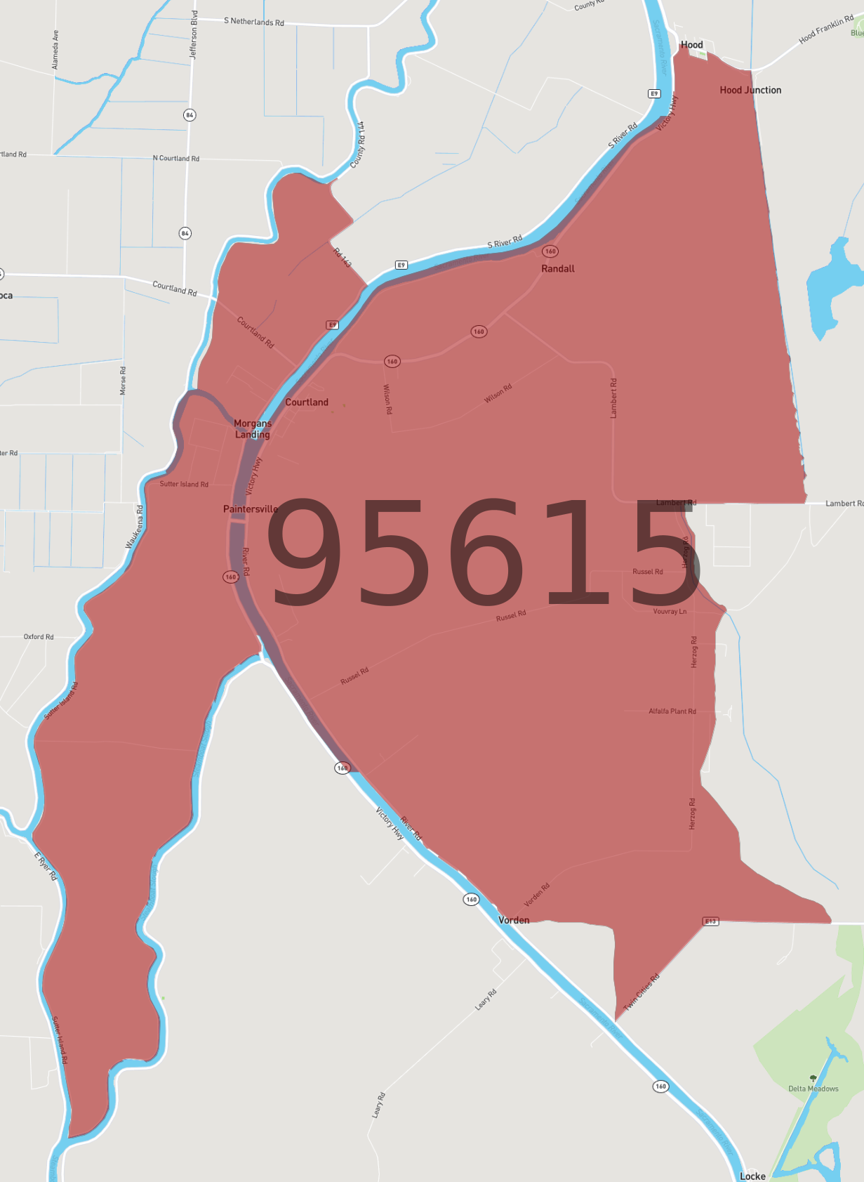 Zip Code 95615 - AtlasBig.com