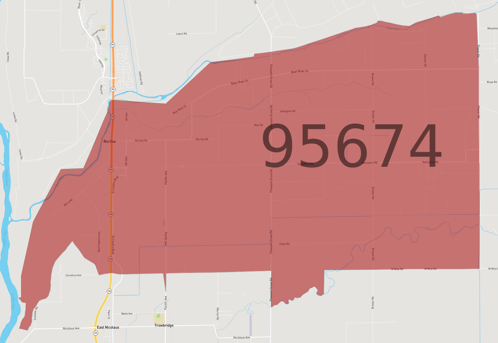 Zip Code 95674 - AtlasBig.com