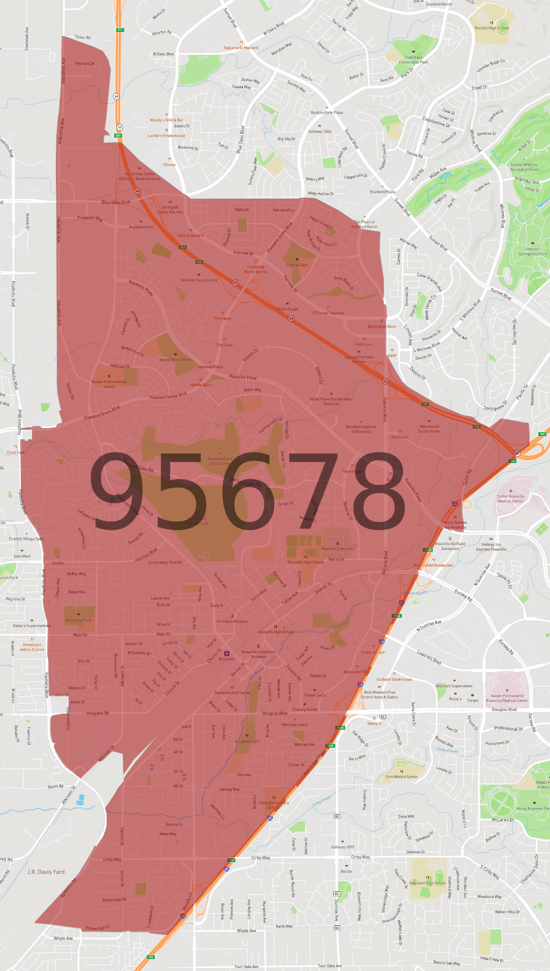 Zip Code 95678 - AtlasBig.com