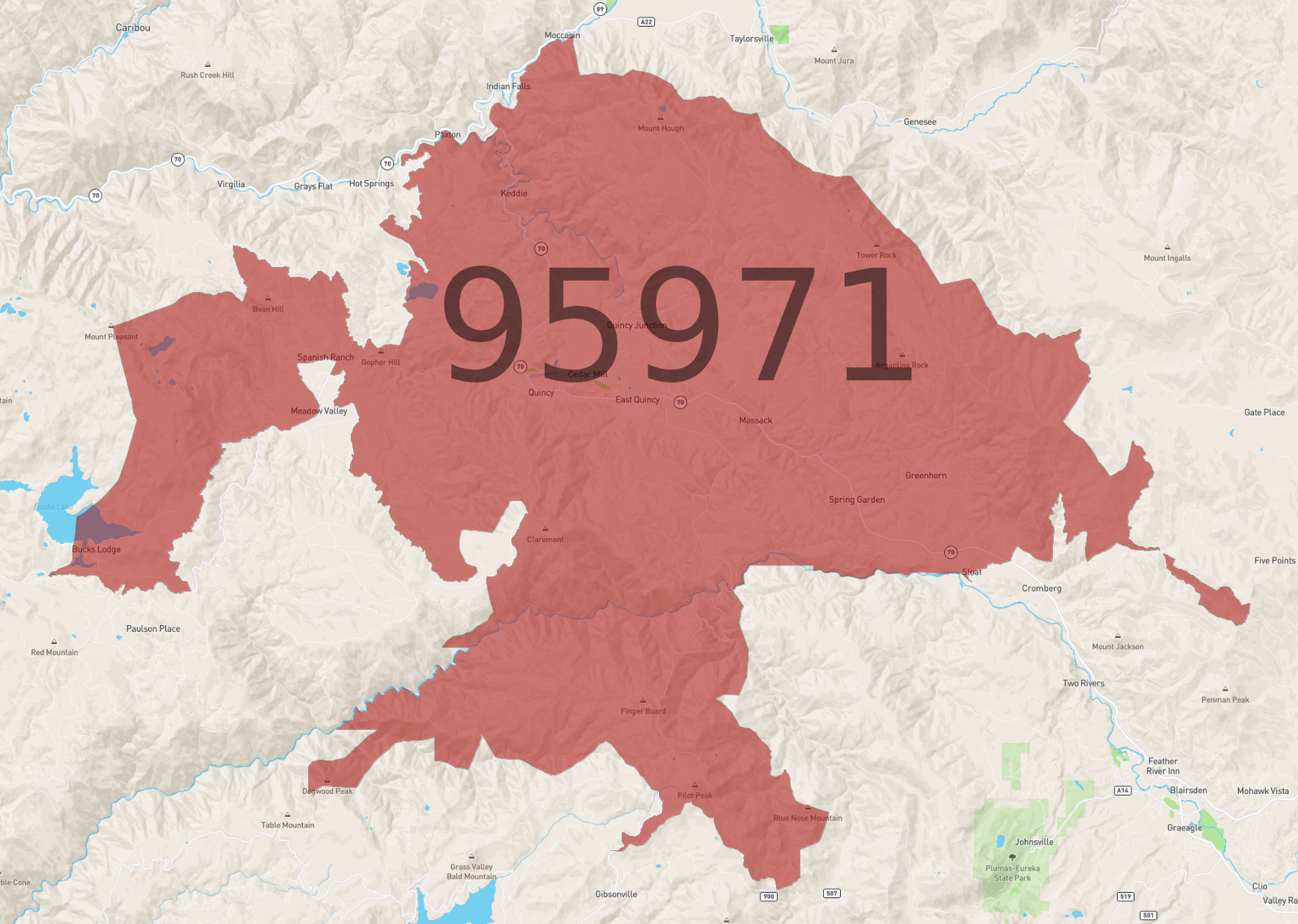 Zip Code 95971 - AtlasBig.com