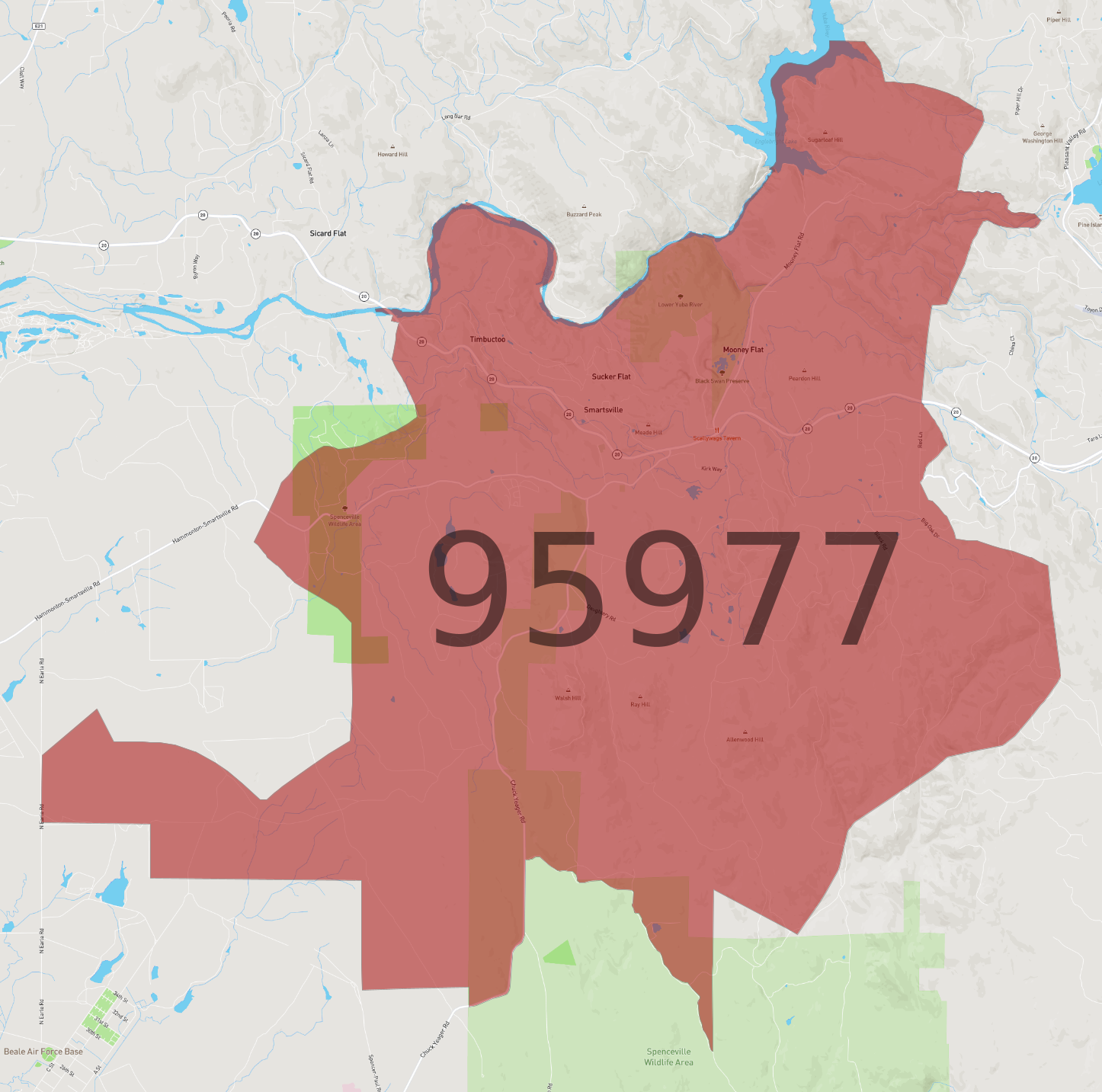 Zip Code 95977 - AtlasBig.com