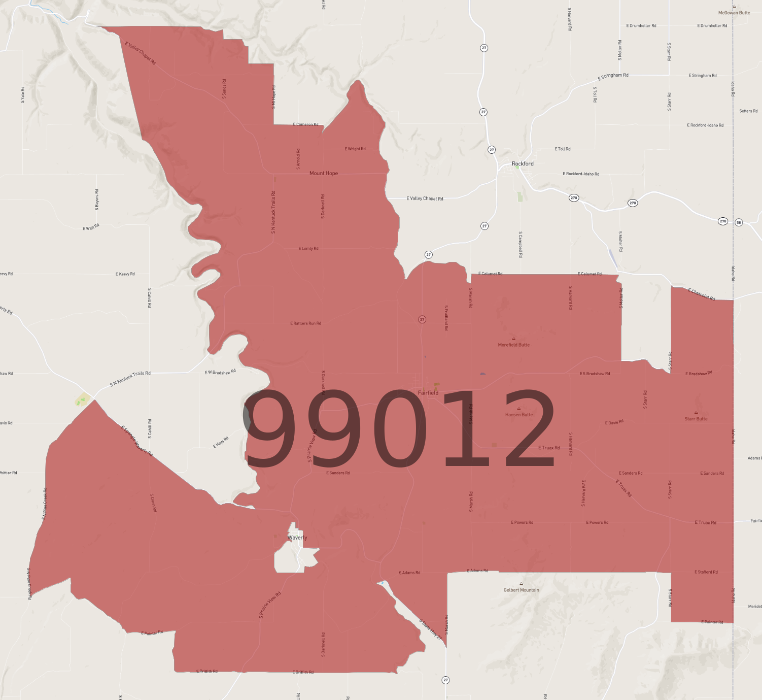 Zip Code 99012 - AtlasBig.com