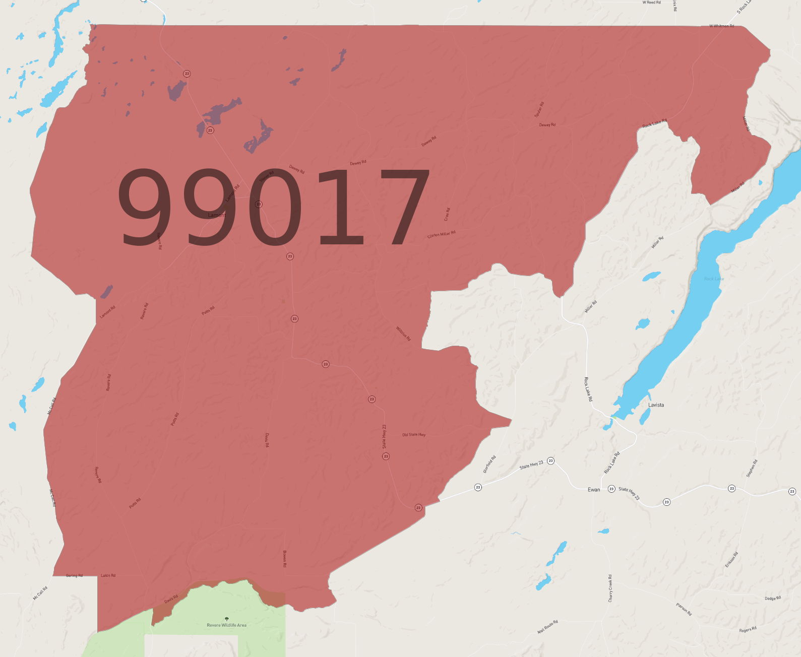 Zip Code 99017 - AtlasBig.com