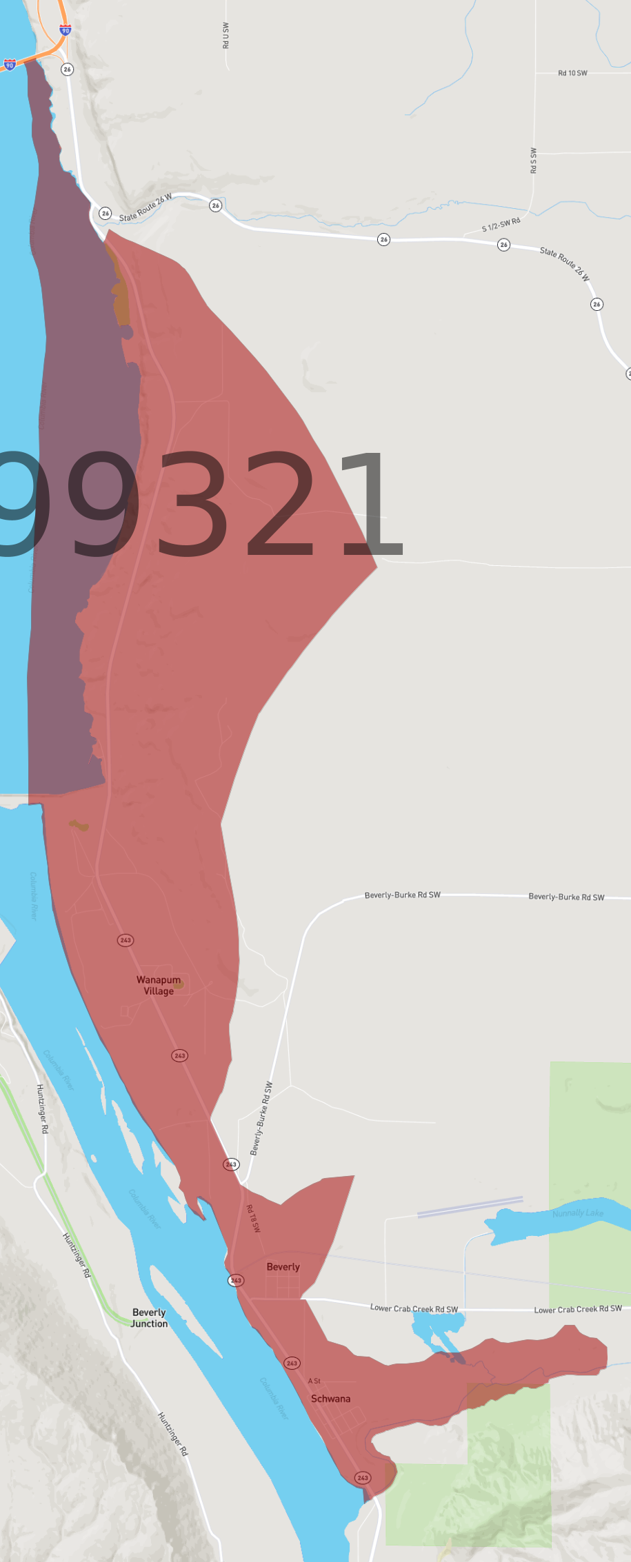 Zip Code 99321 - AtlasBig.com