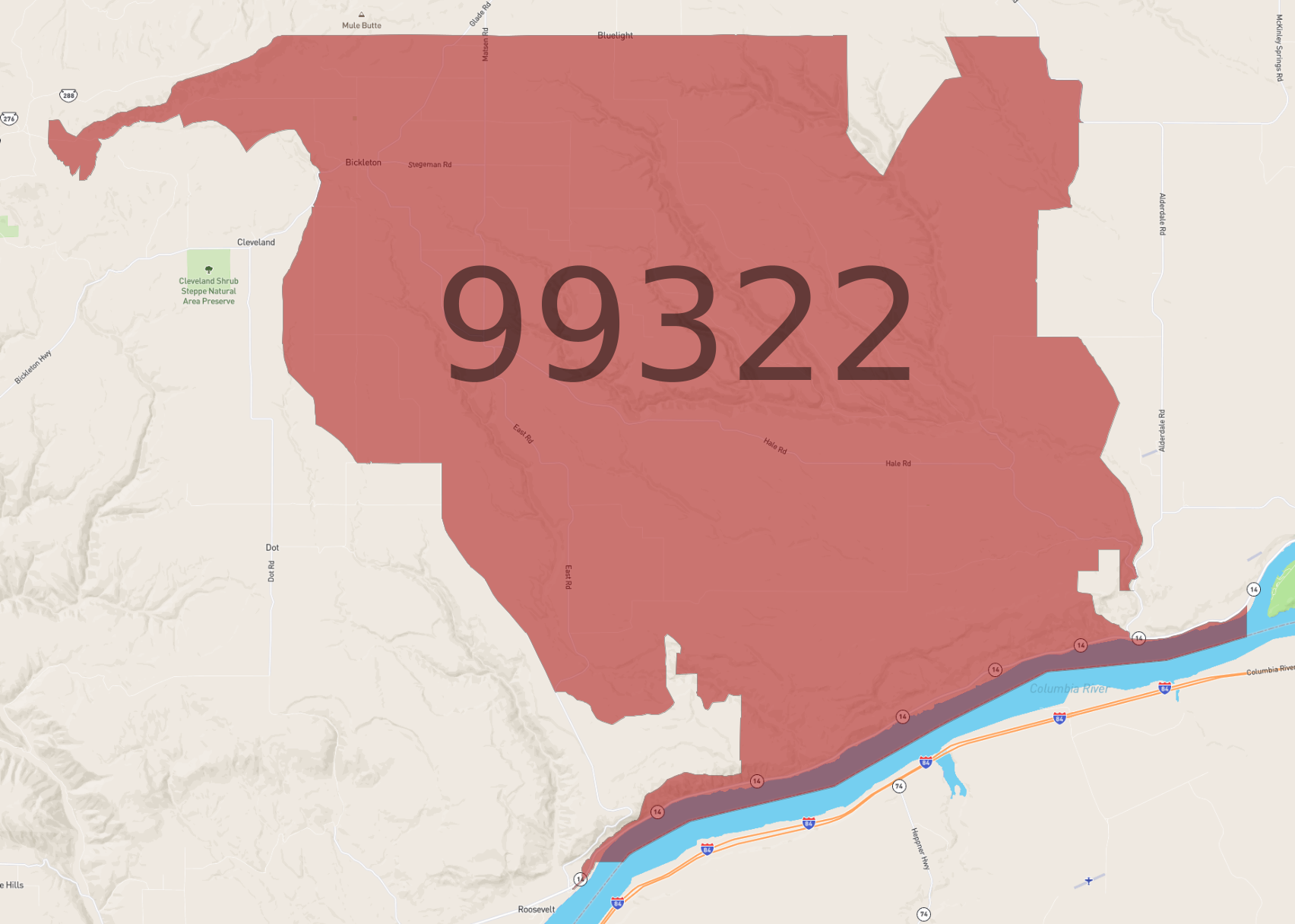 Zip Code 99322 - AtlasBig.com