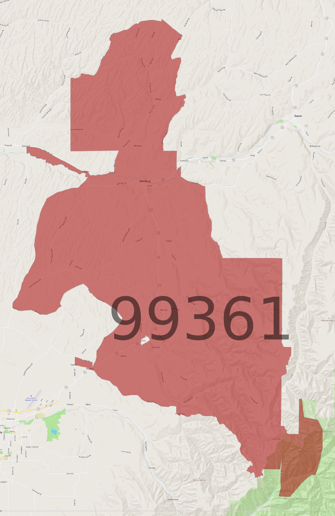 Zip Code 99361 - AtlasBig.com