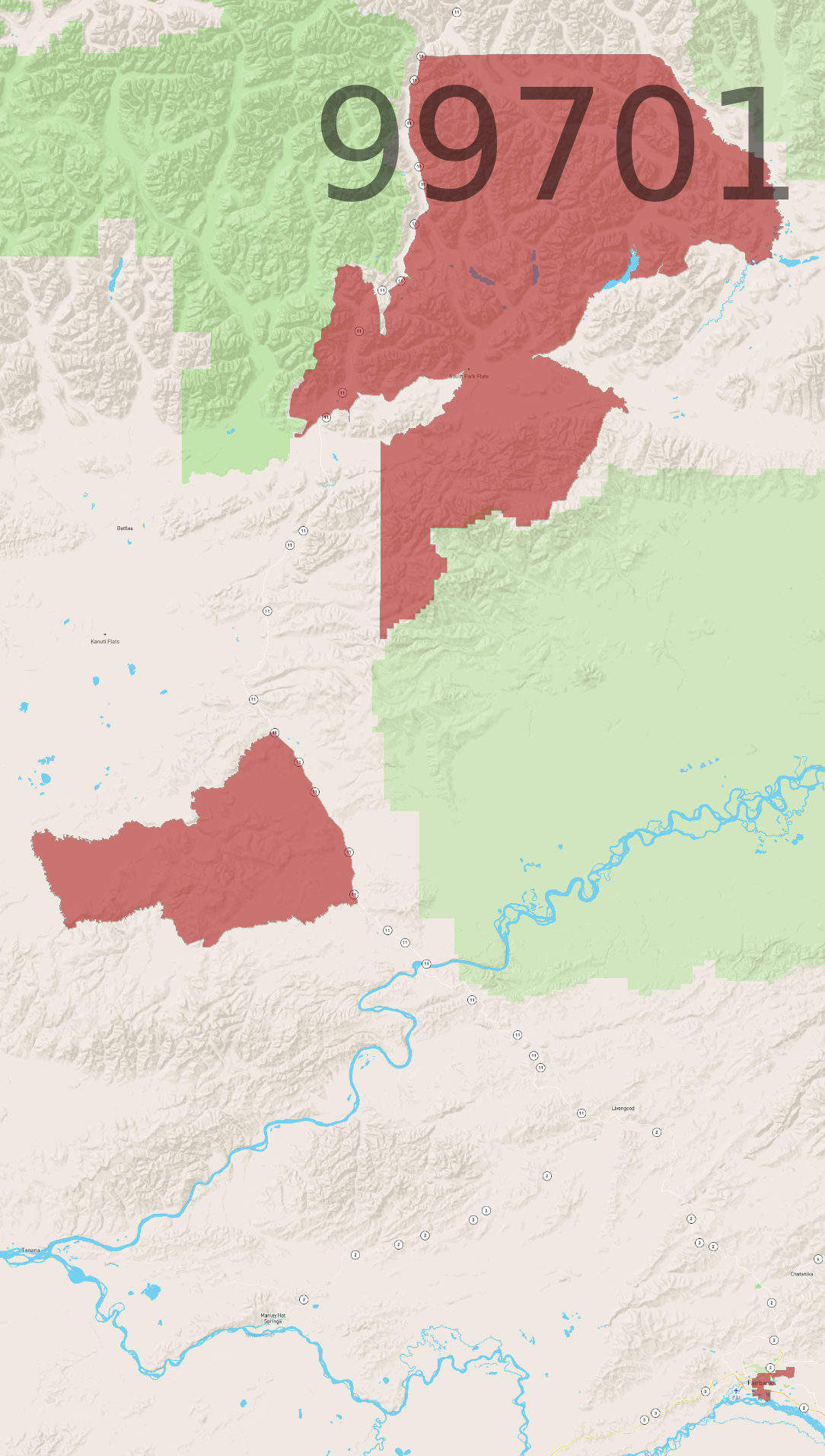 Zip Code 99701 - AtlasBig.com