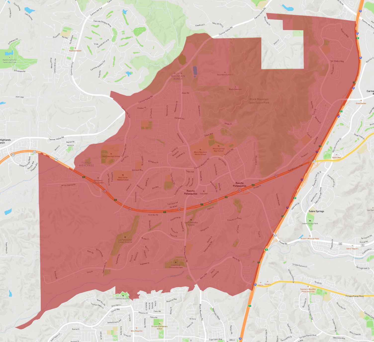 Zip Code 92129 - AtlasBig.com