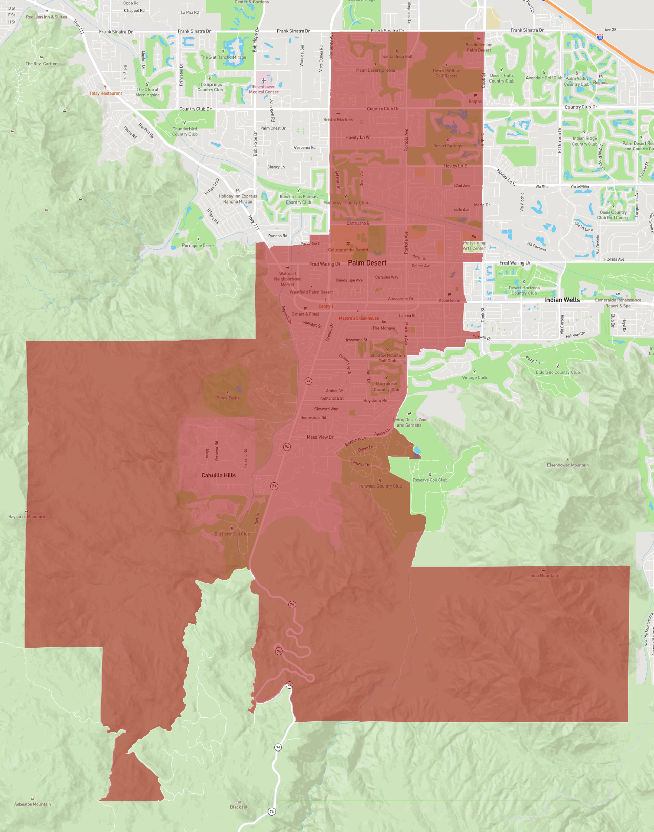 Zip Code 92260 - AtlasBig.com