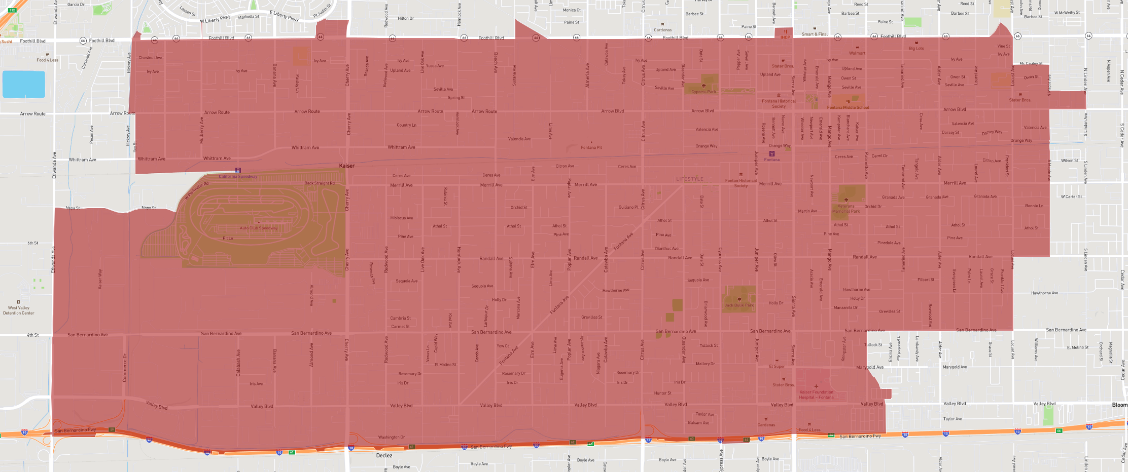 Zip Code 92335 - AtlasBig.com