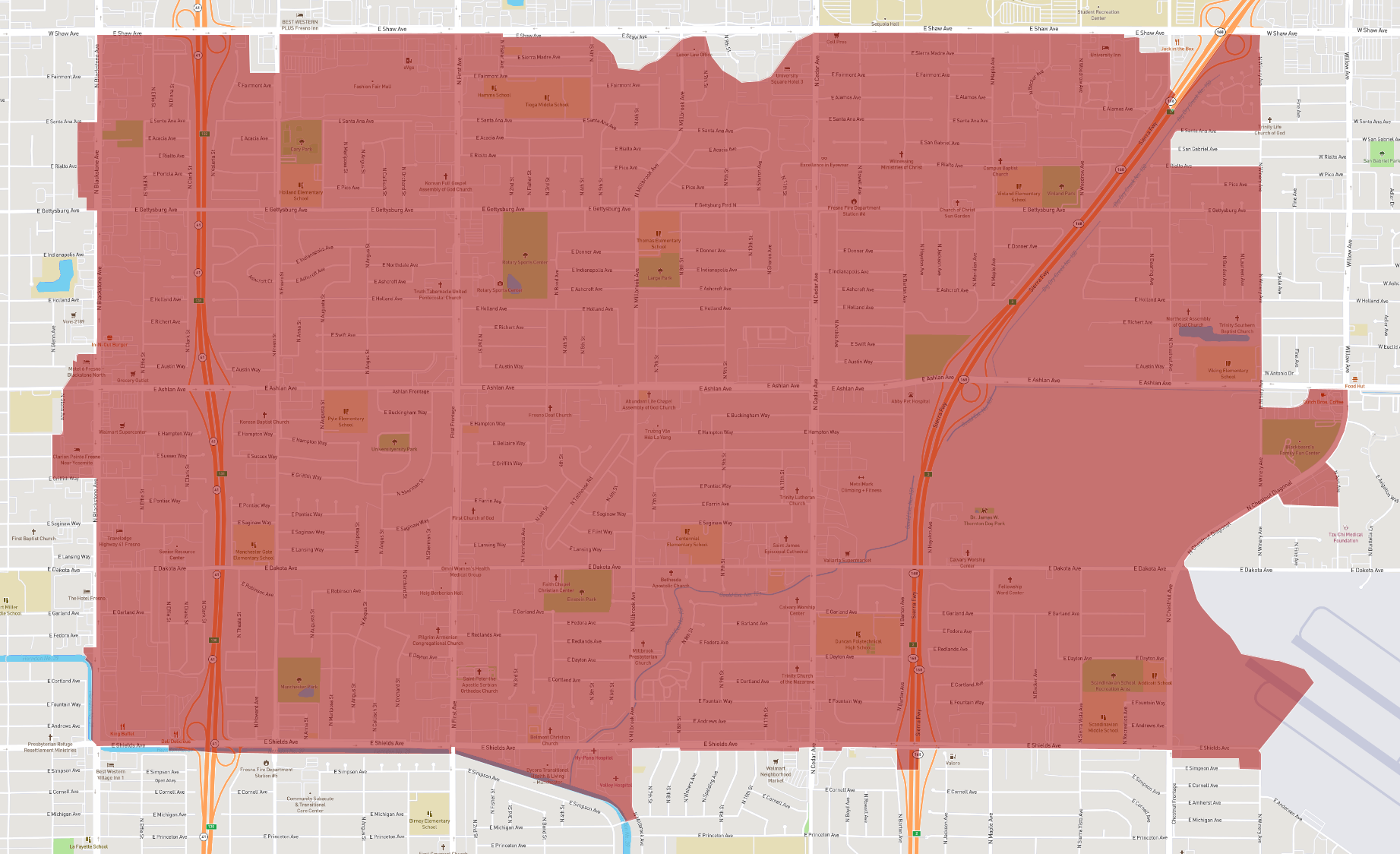 Zip Code 93726 - AtlasBig.com