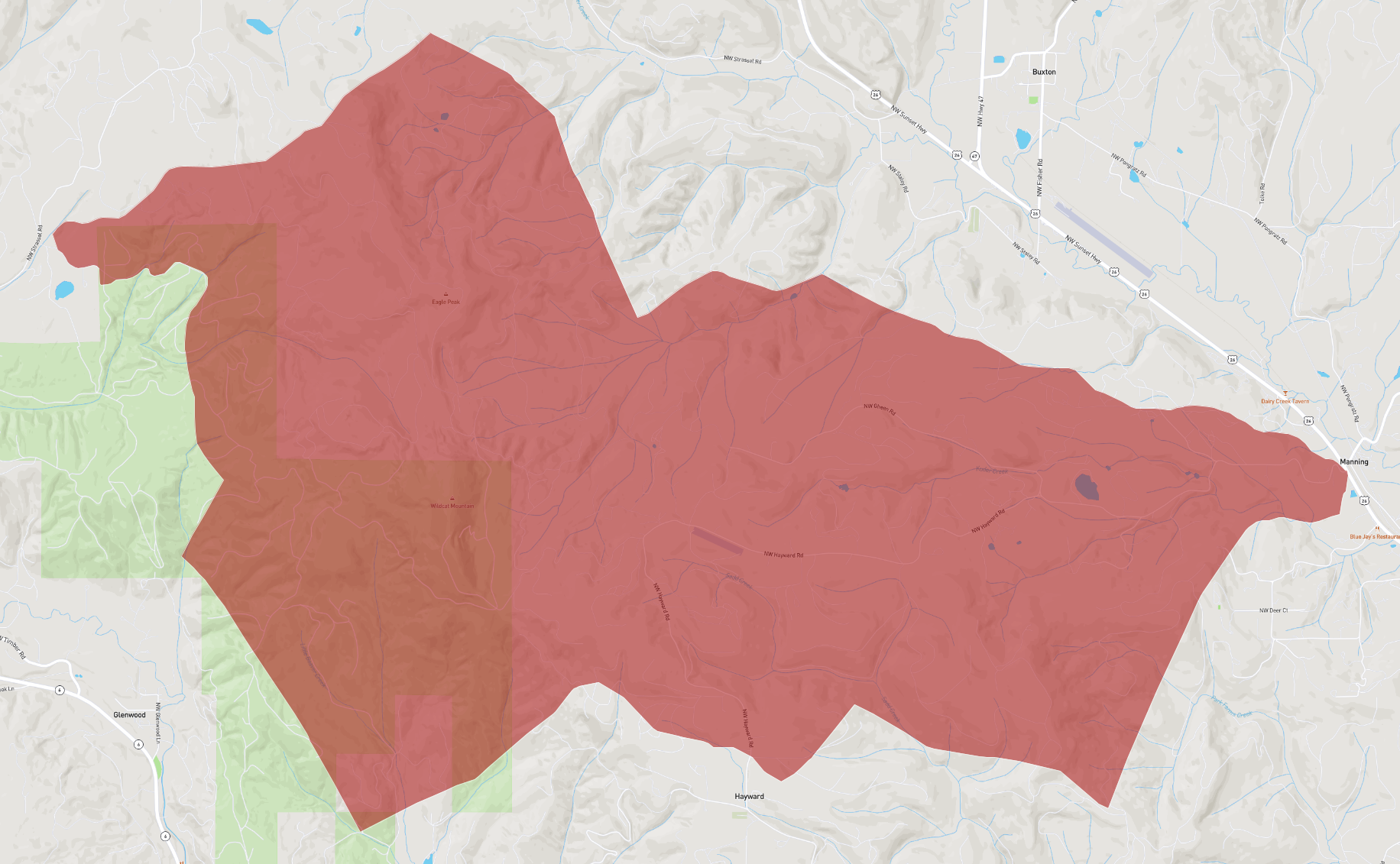 Zip Code 97125 - AtlasBig.com