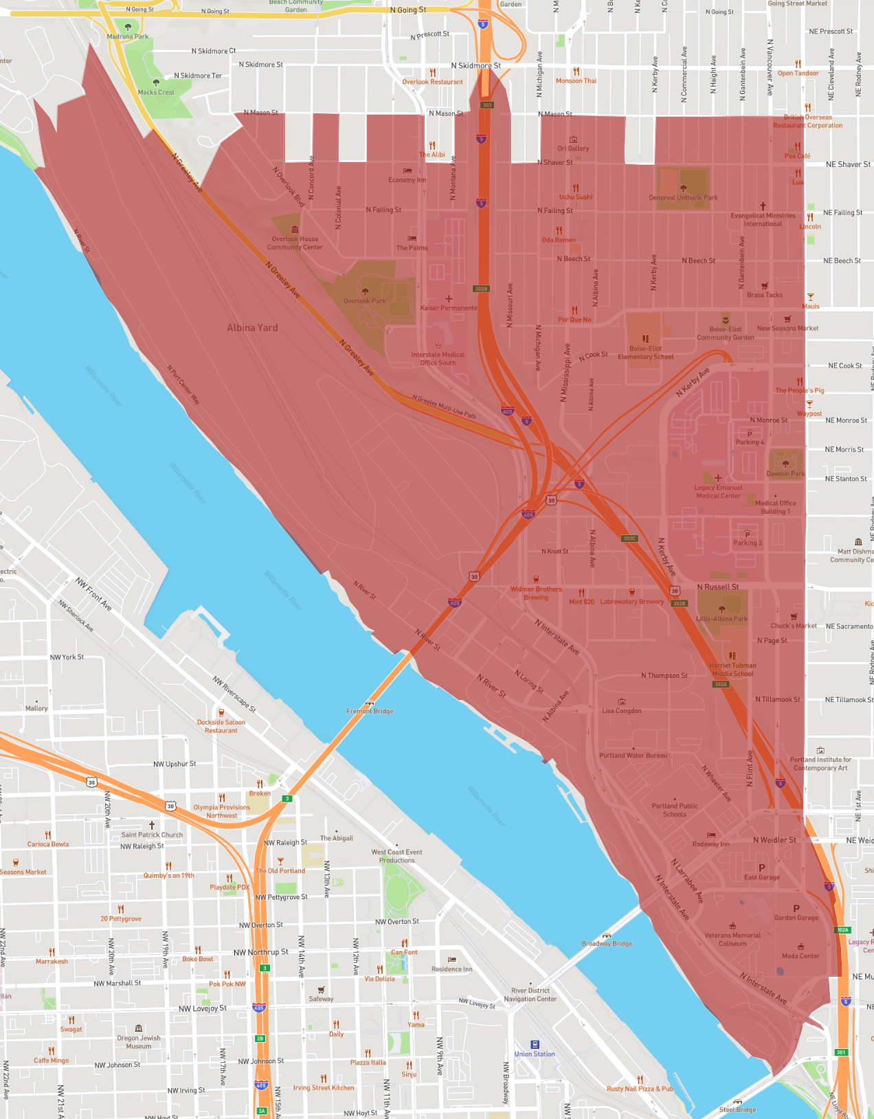 Zip Code 97227 - AtlasBig.com