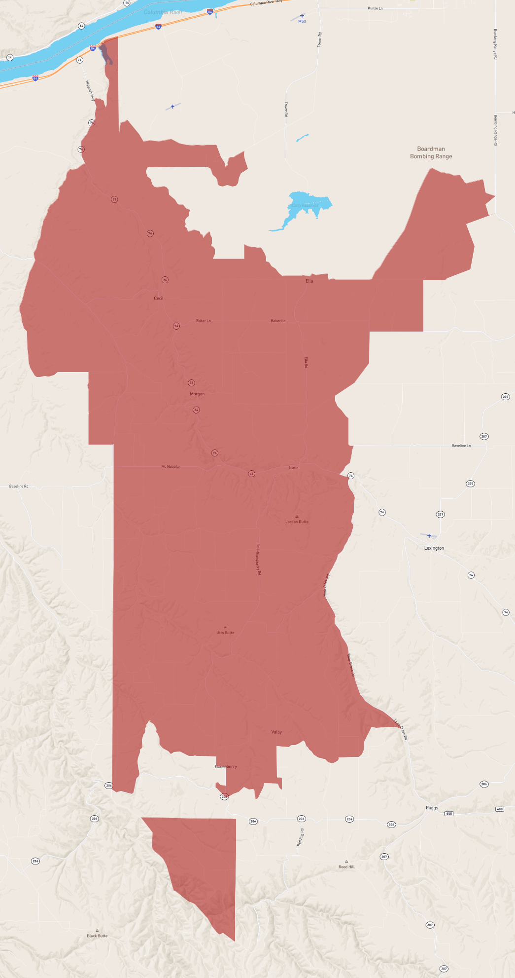 Zip Code 97843 - AtlasBig.com