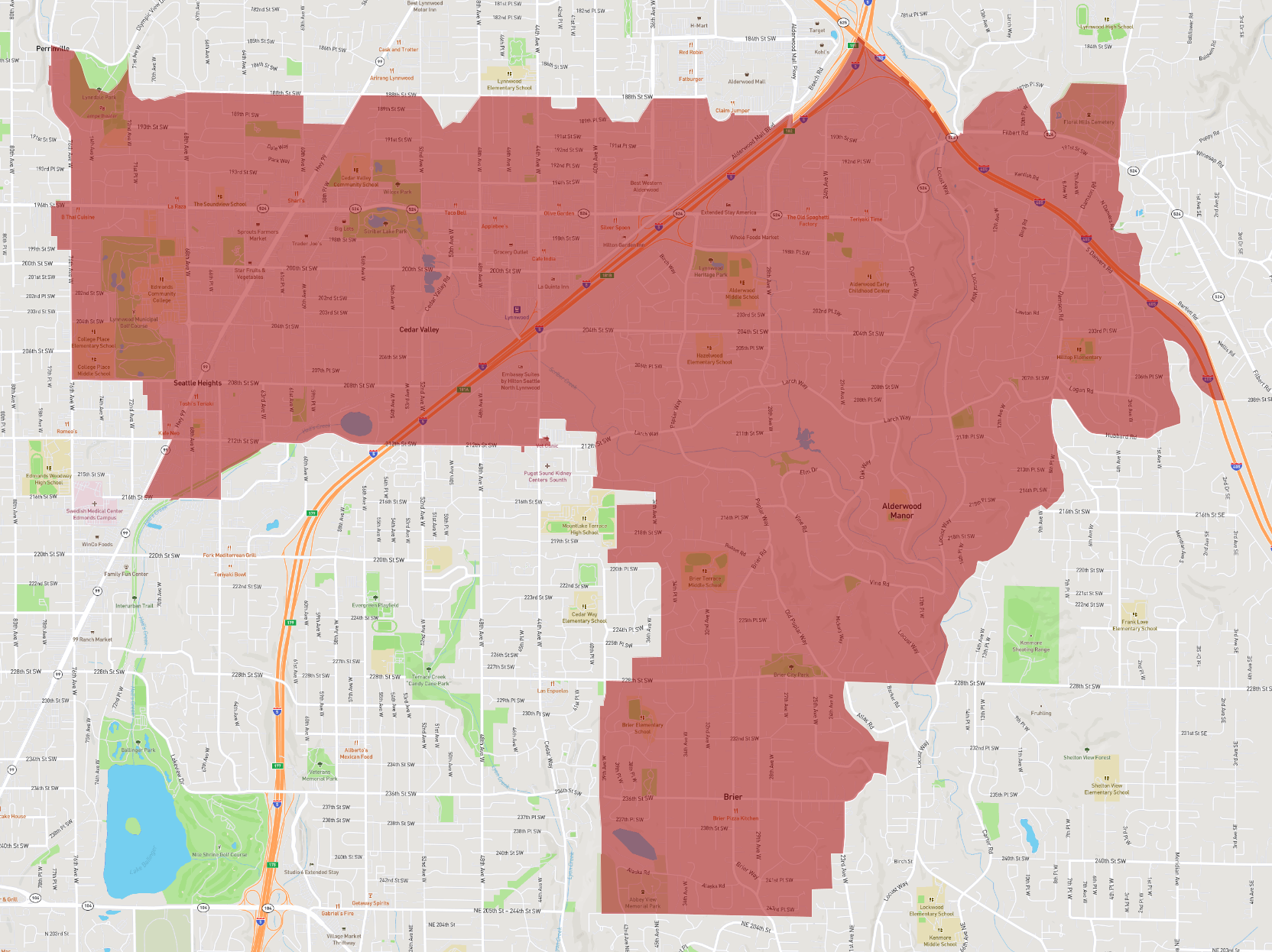 Zip Code 98036 - AtlasBig.com