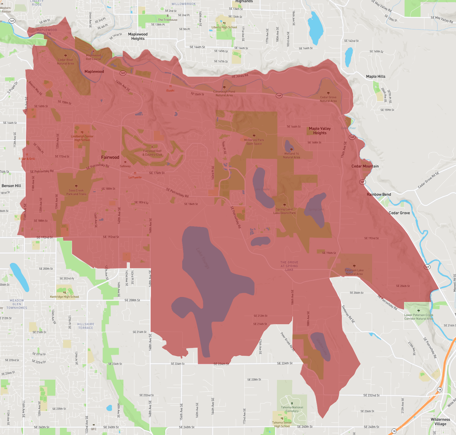 Zip Code 98058 - AtlasBig.com