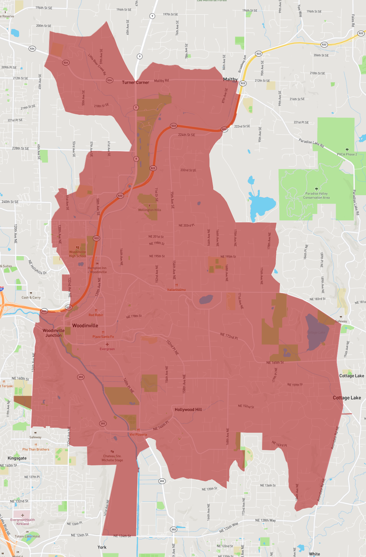 Zip Code 98072 - AtlasBig.com