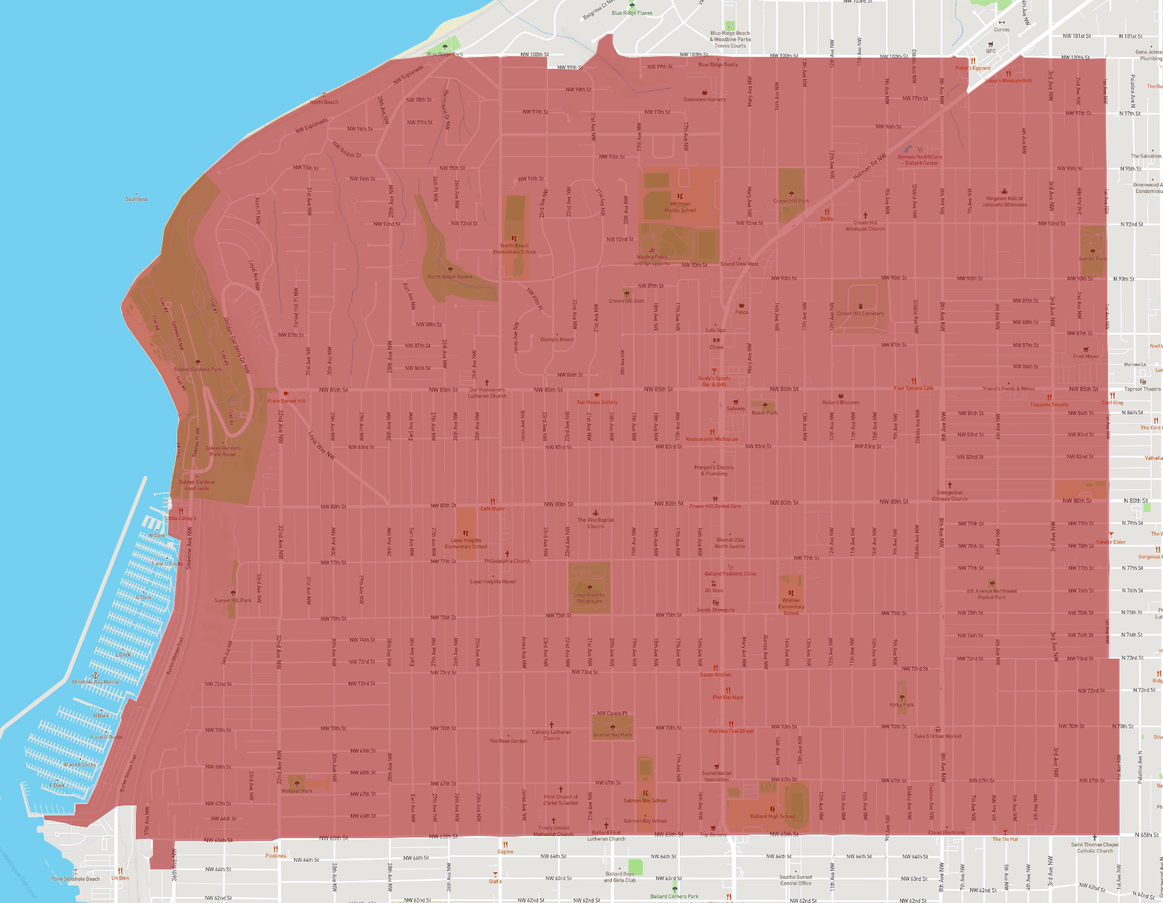 Zip Code 98117 - AtlasBig.com