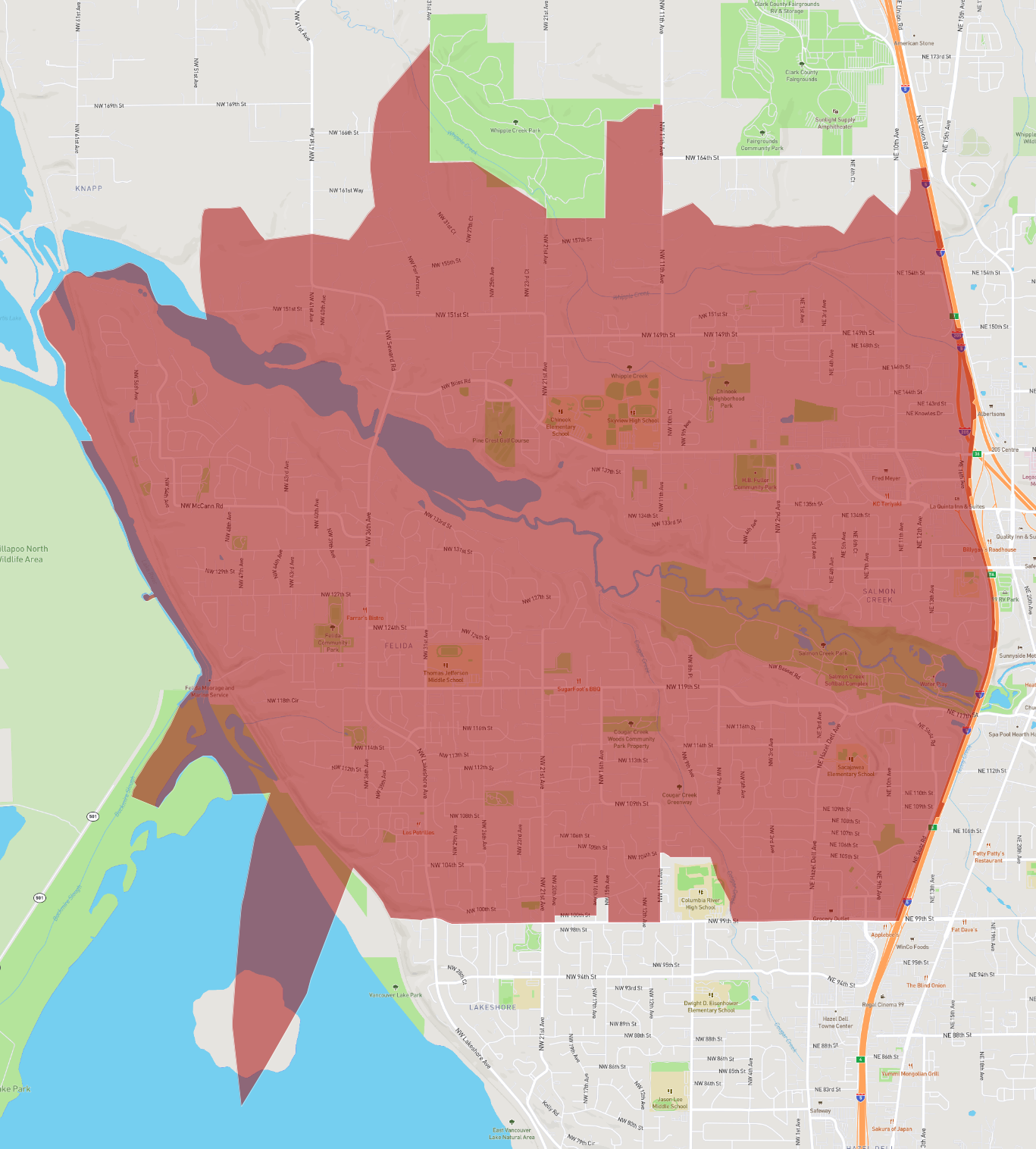 Zip Code 98685 - AtlasBig.com