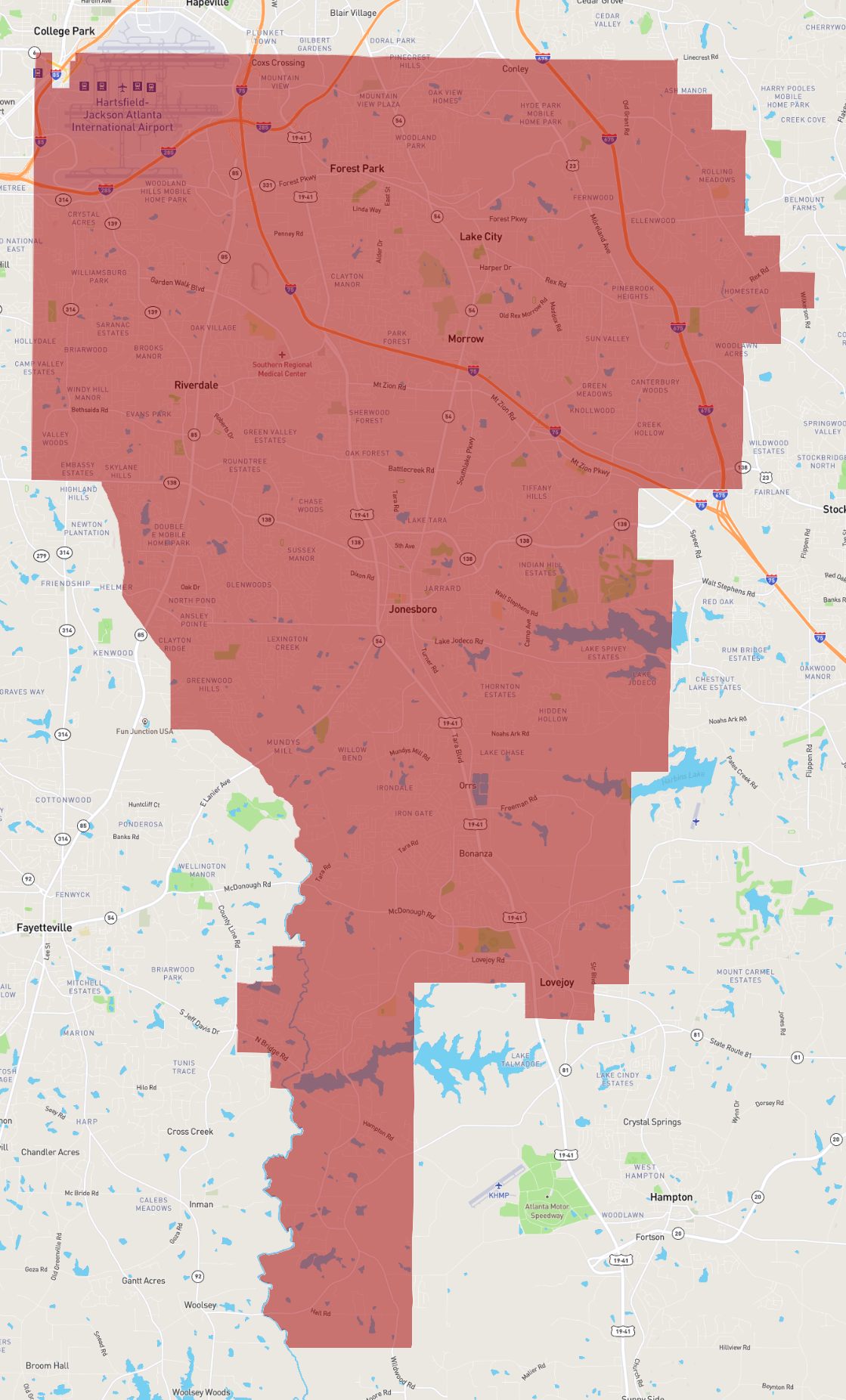 Georgia Clayton County AtlasBig
