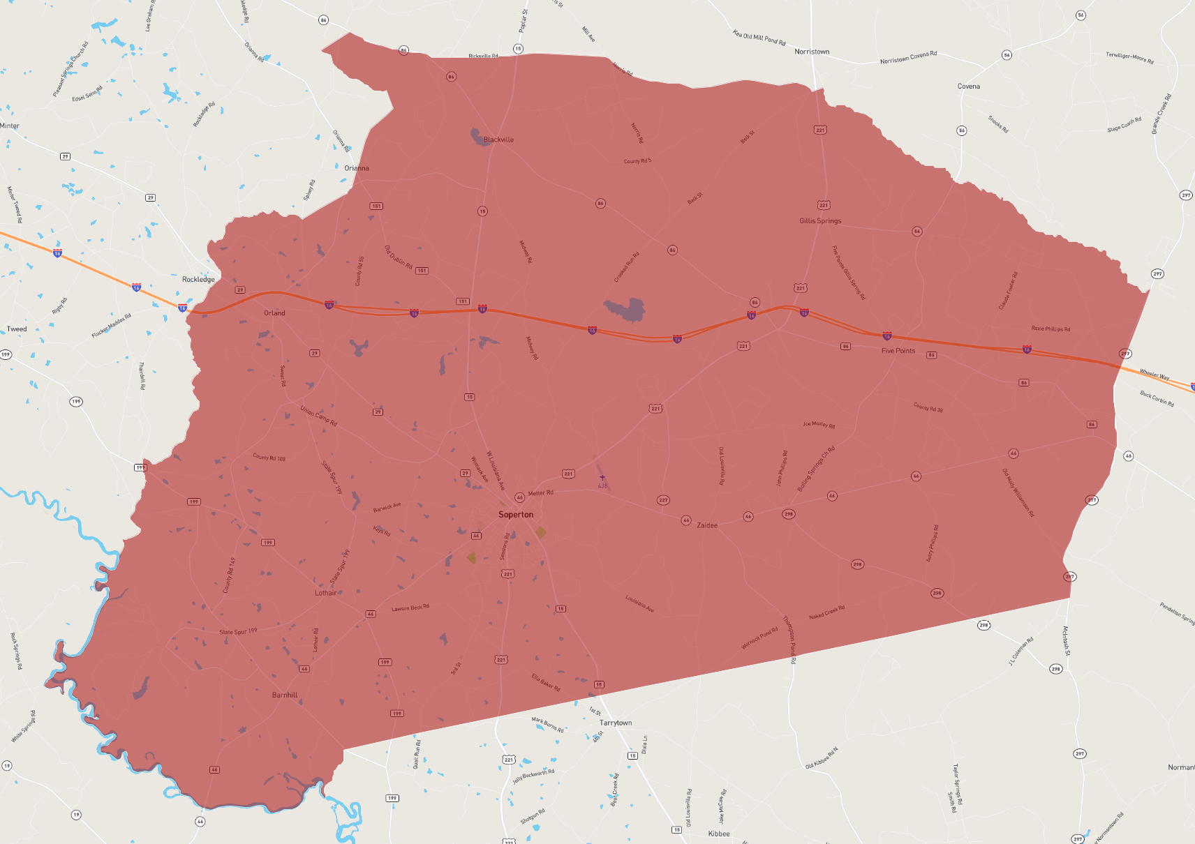 Georgia Treutlen County - AtlasBig.com