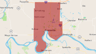 Indiana Vanderburgh County - AtlasBig.com