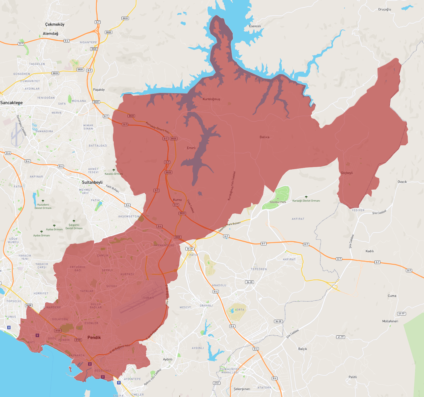 İstanbul Pendik Haritaları - AtlasBig.com