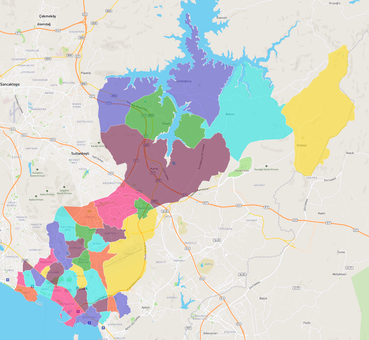 Istanbul Pendik'in Mahalleleri, Nüfus Bilgileri, Haritalar ve ...