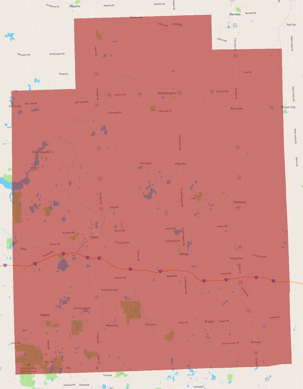 Michigan Lapeer County
