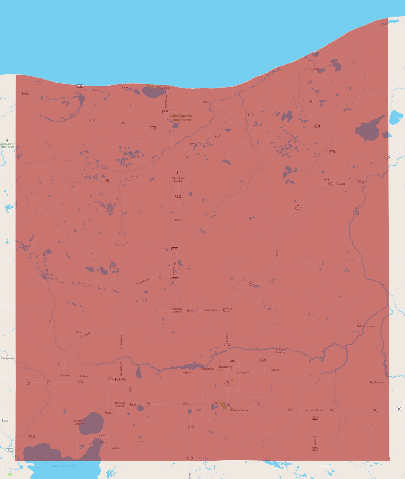 Michigan Luce County