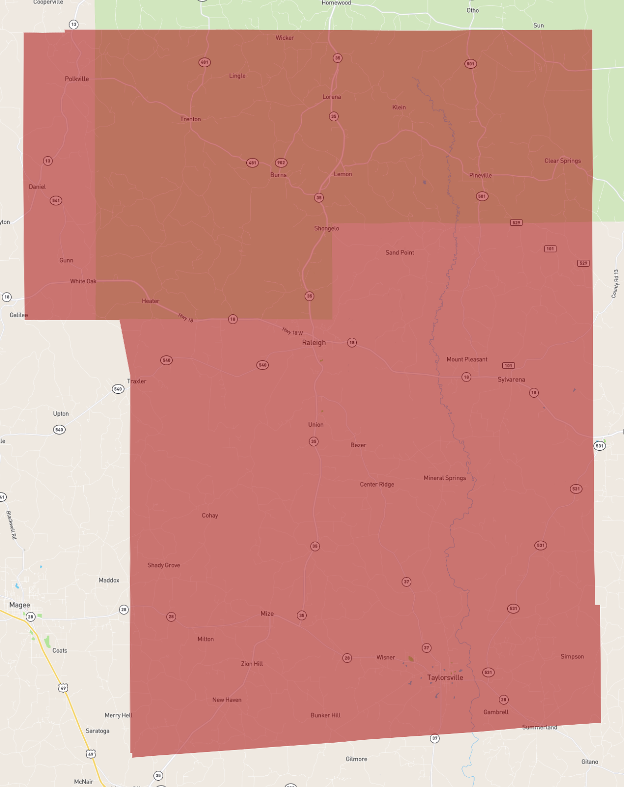 Mississippi Smith County