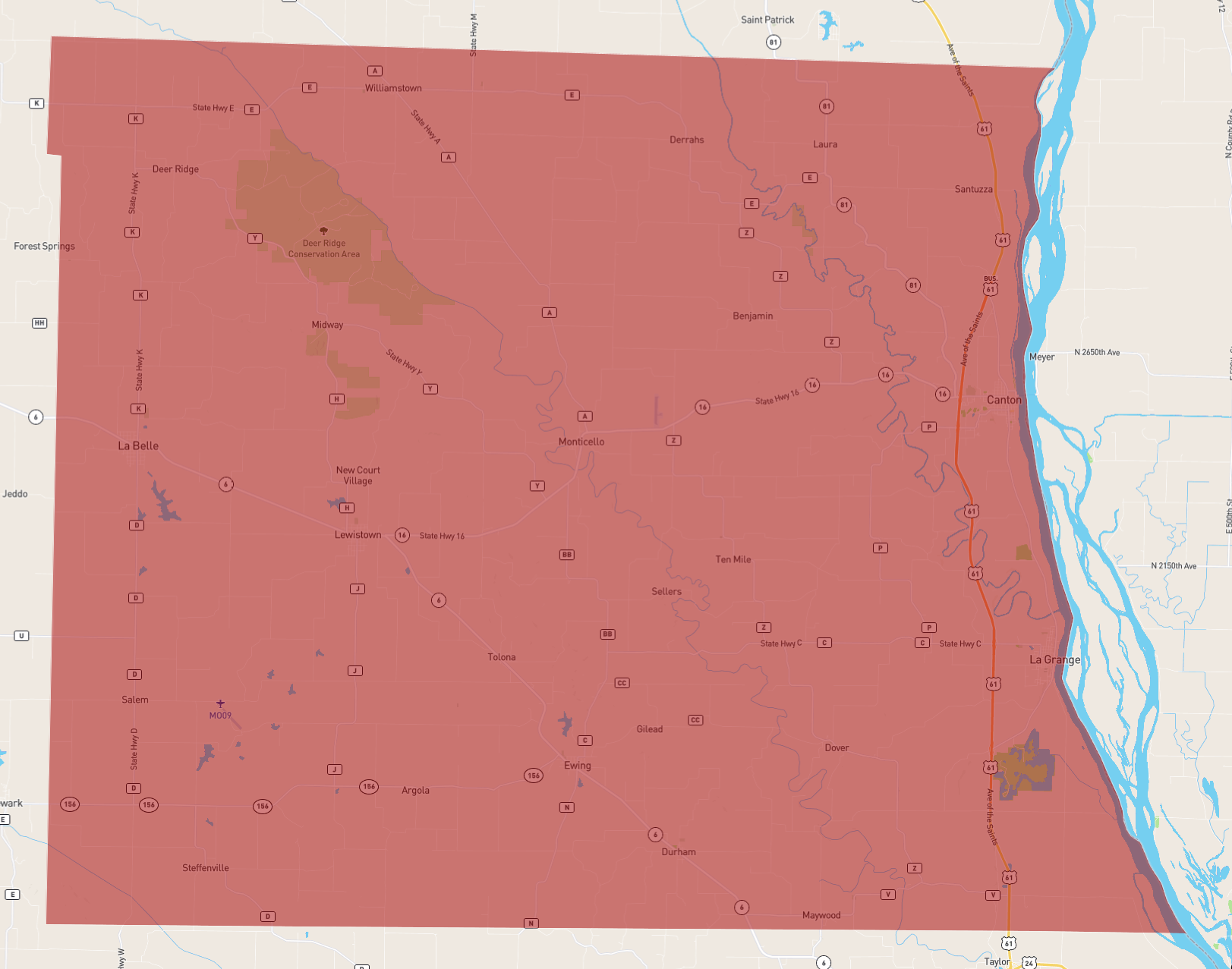 Missouri Lewis County