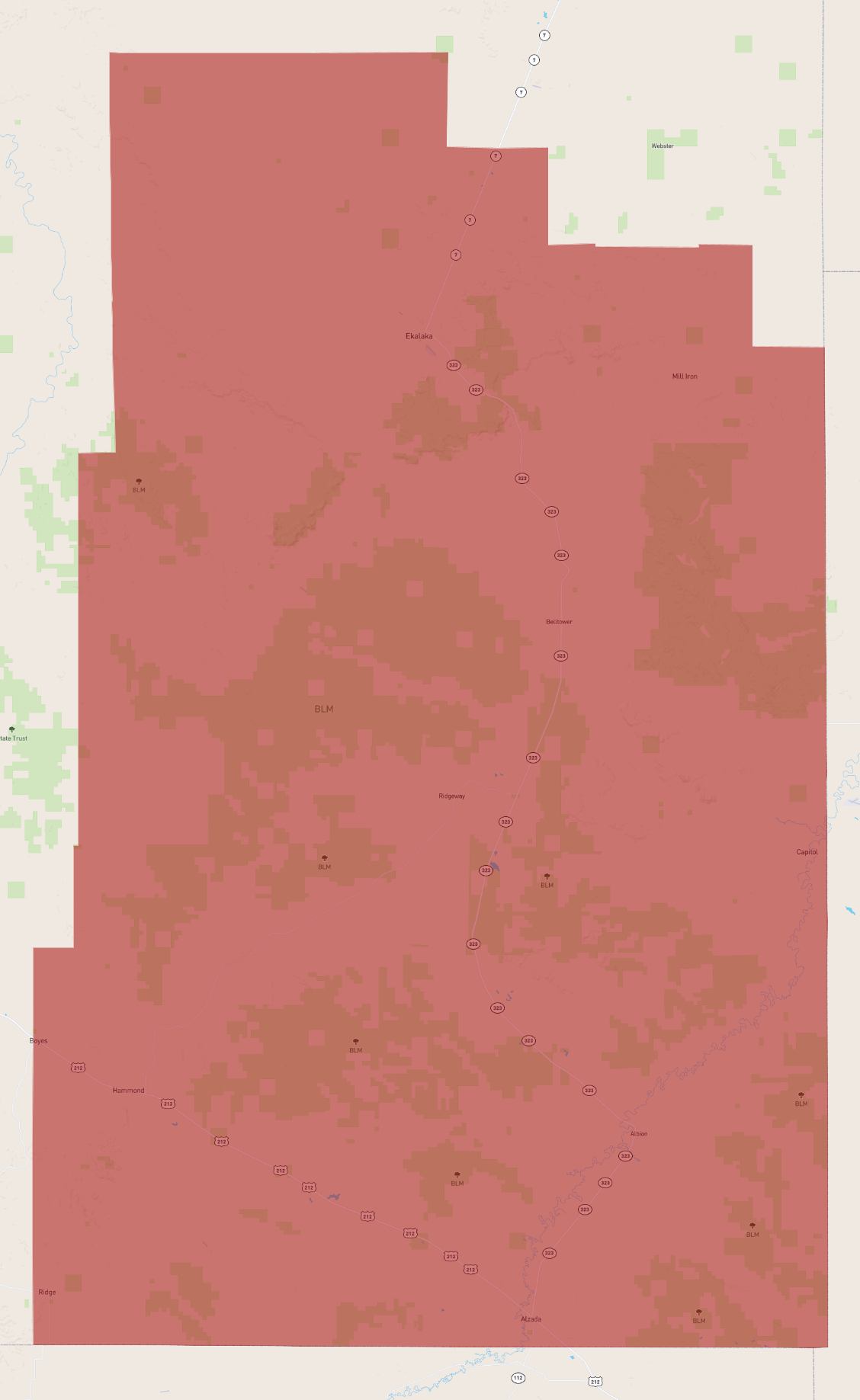 Montana Carter County - AtlasBig.com