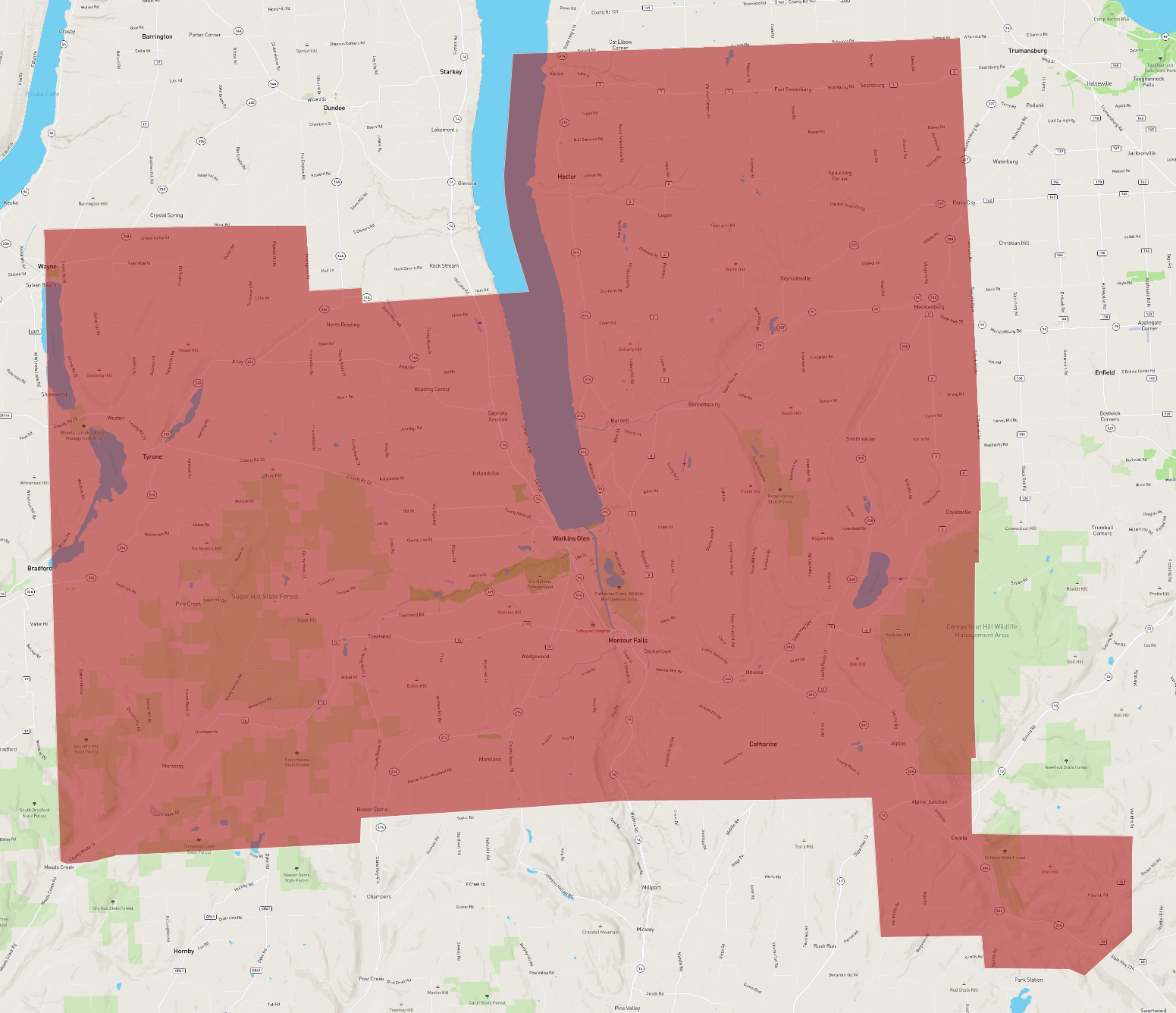 New York Schuyler County - AtlasBig.com New York Schuyler County - AtlasBig.com