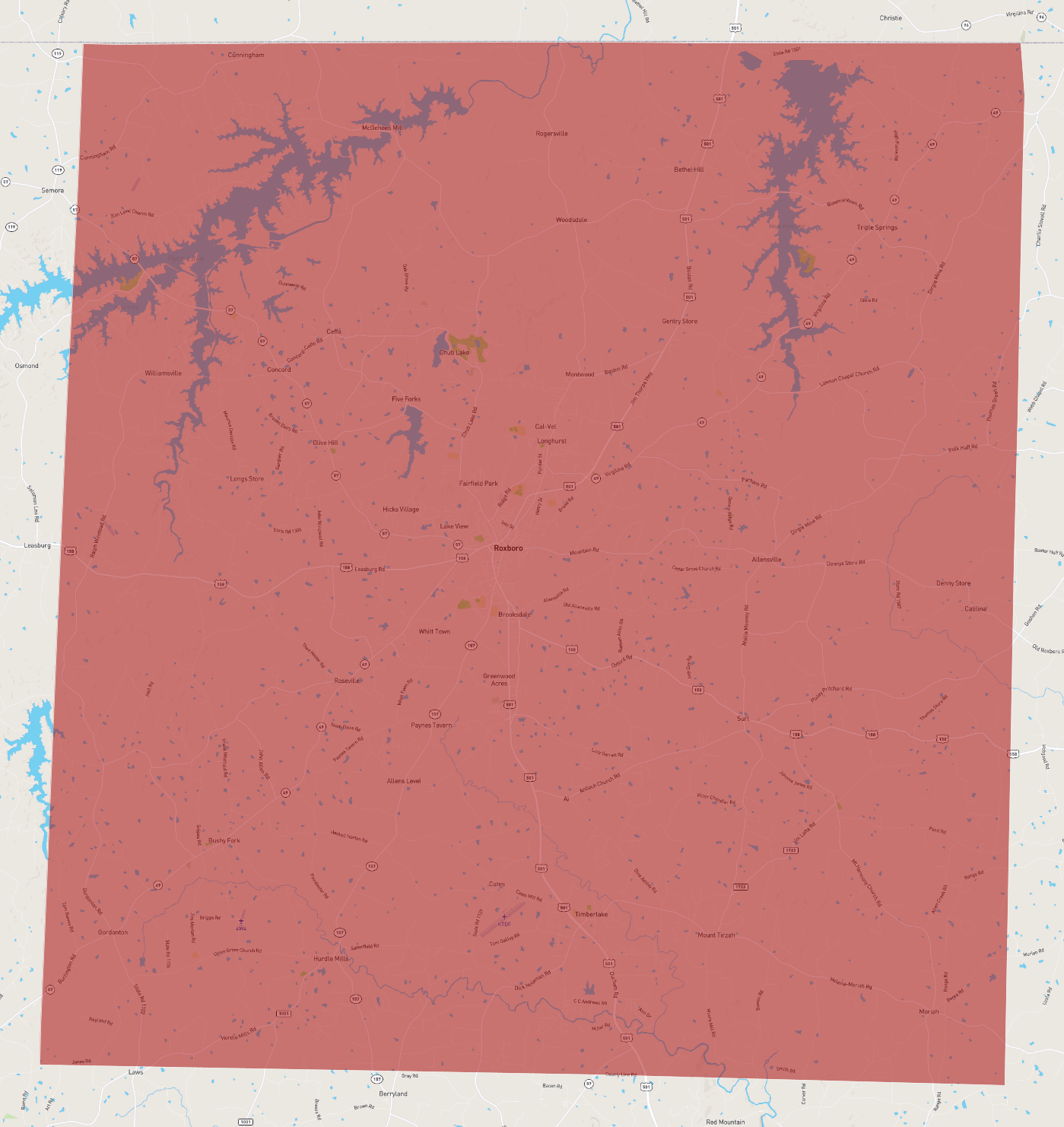 North Carolina Person County - AtlasBig.com