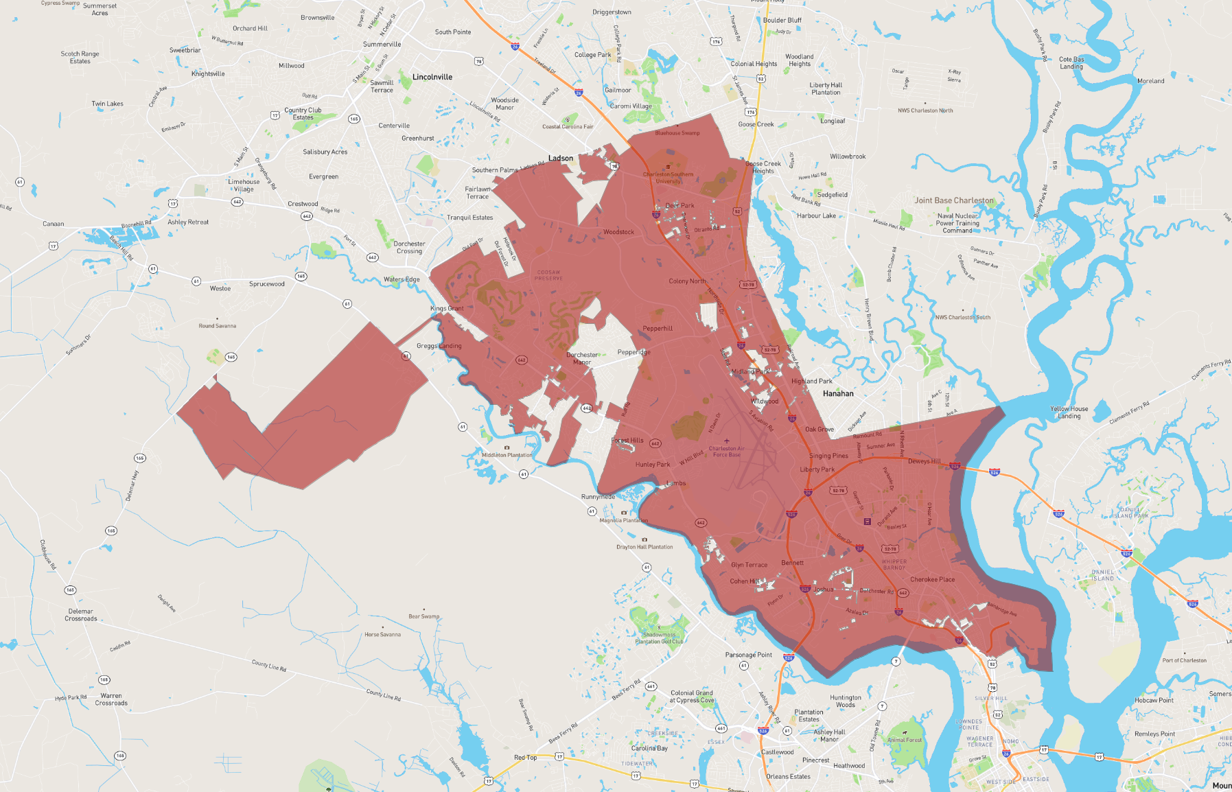 North And South Carolina Charleston Station Map : Scribble Maps Fish Culling Tags
