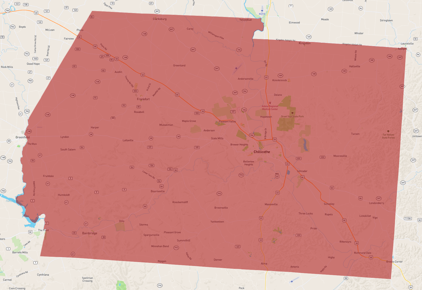 Ohio Ross County - AtlasBig.com