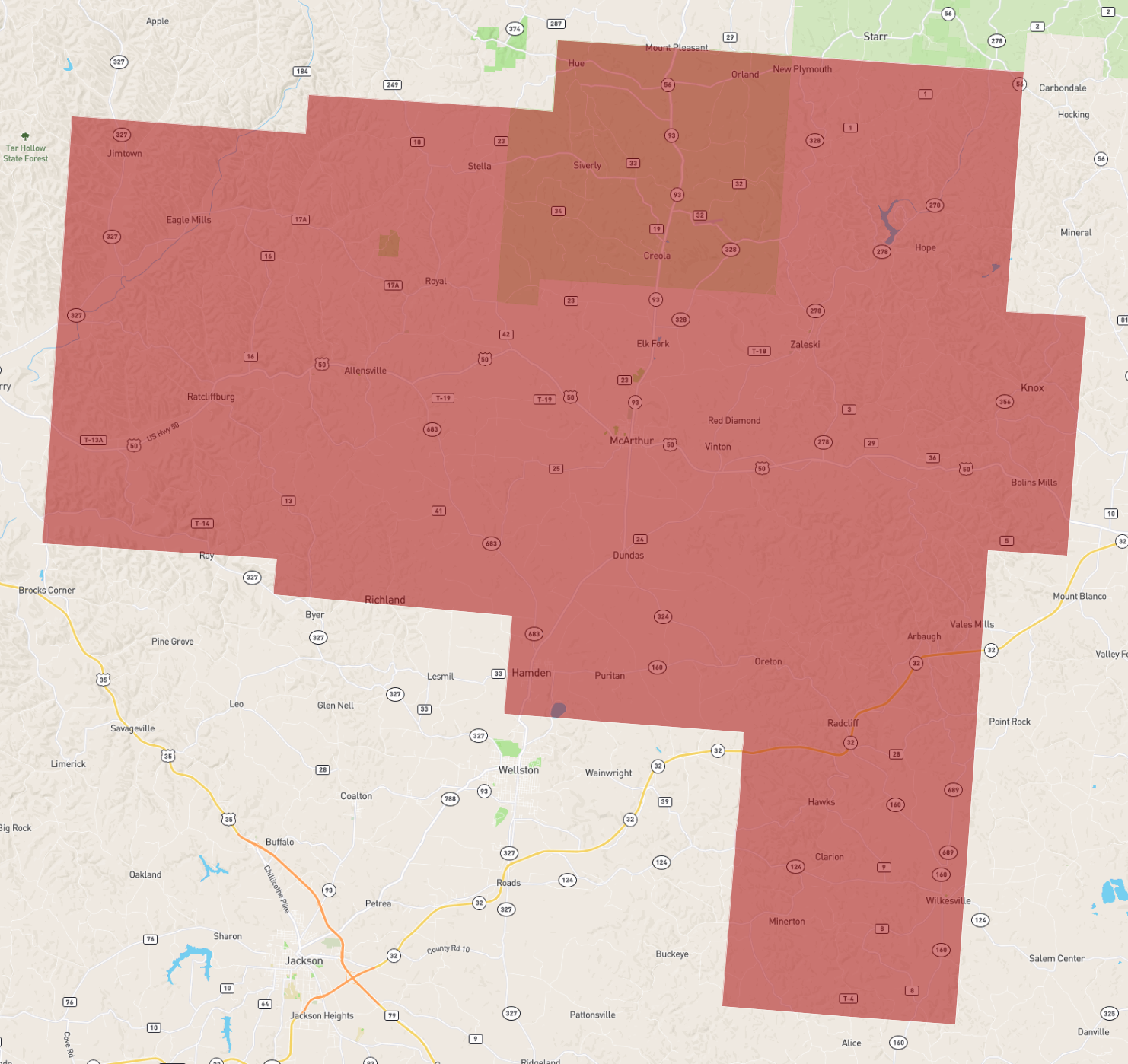 Ohio Vinton County - AtlasBig.com