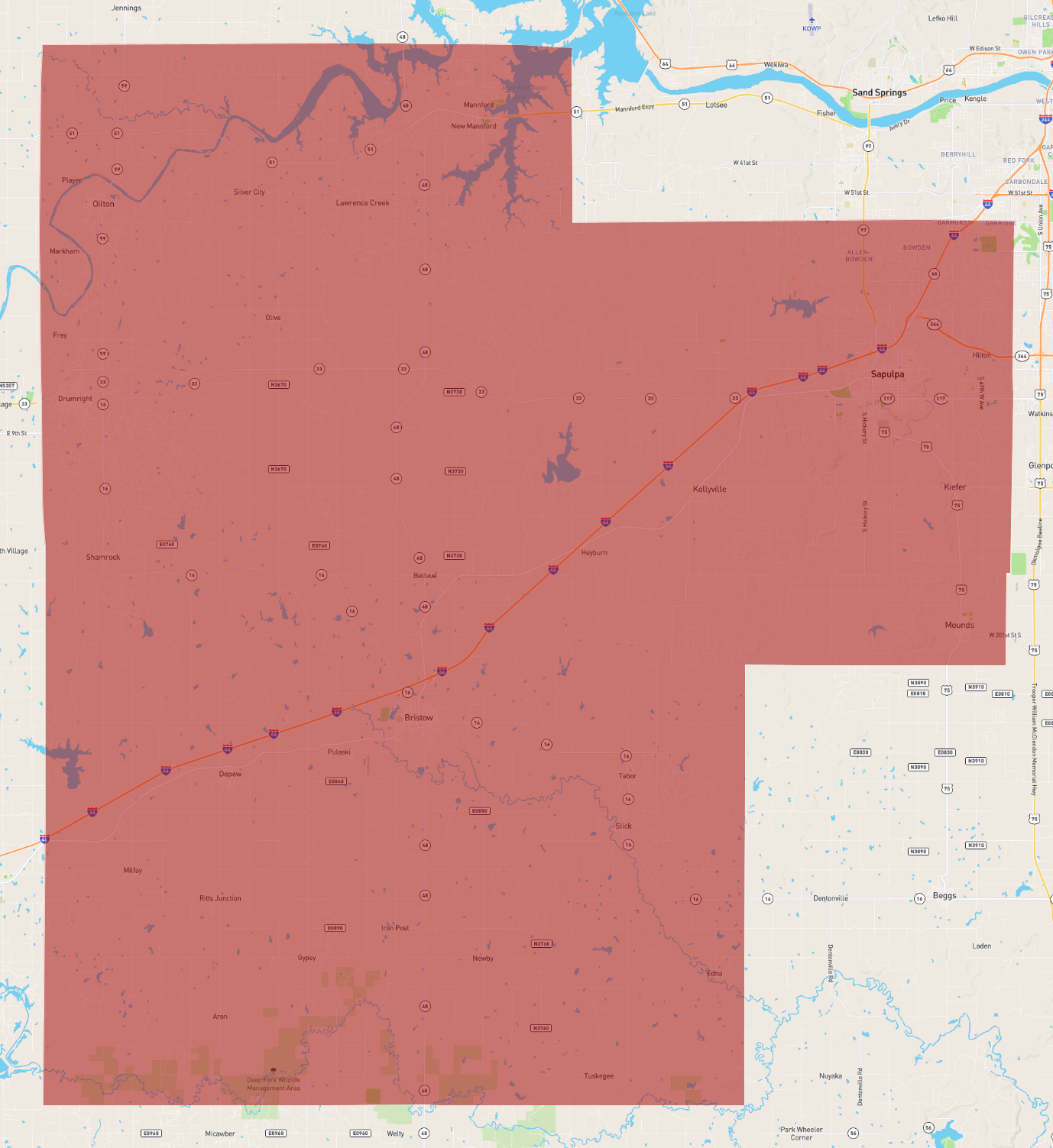 Oklahoma Creek County