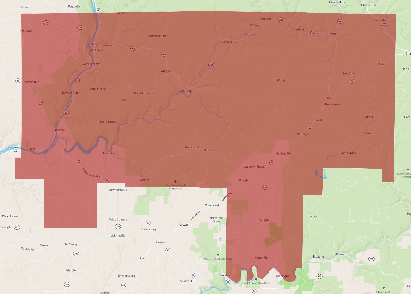 Where Is Forest County Pennsylvania at Jacqueline Sadler blog