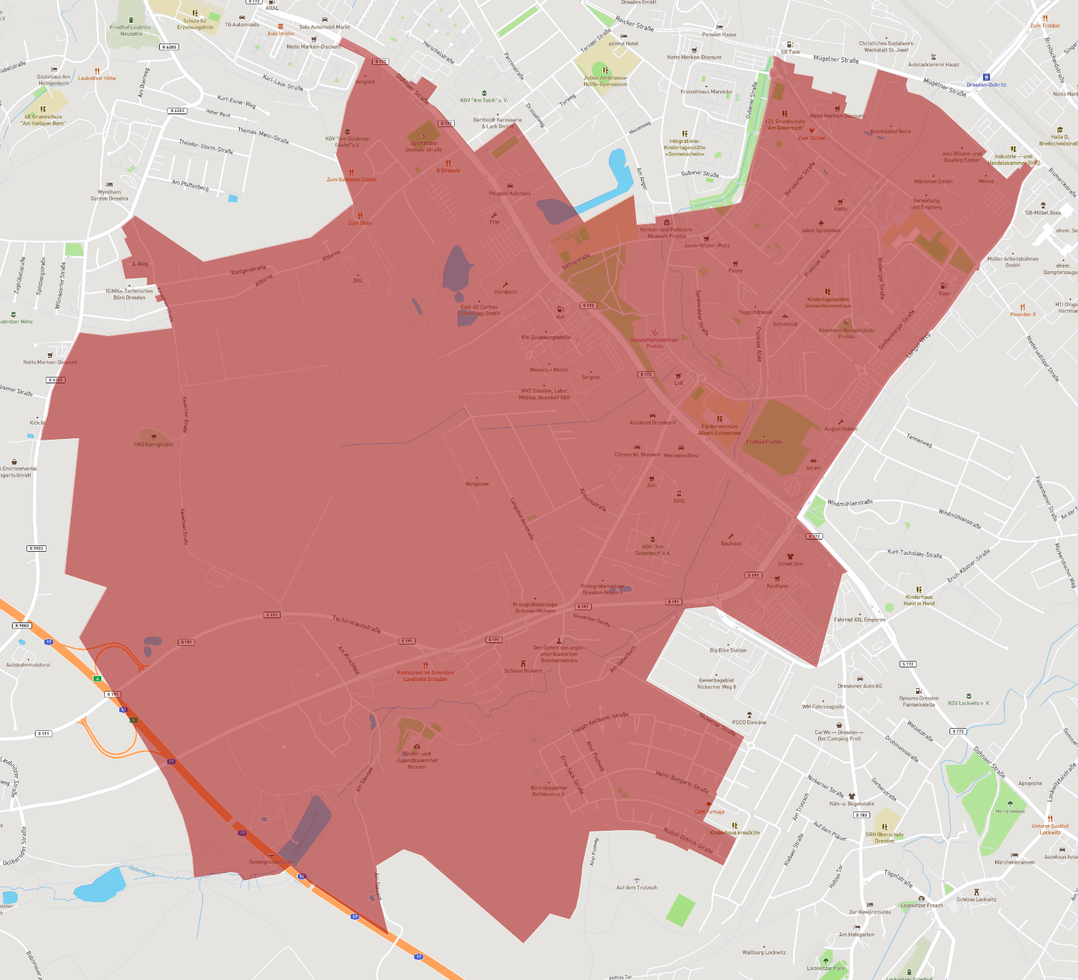 Postleitzahl 01239 - Dresden - AtlasBig.com