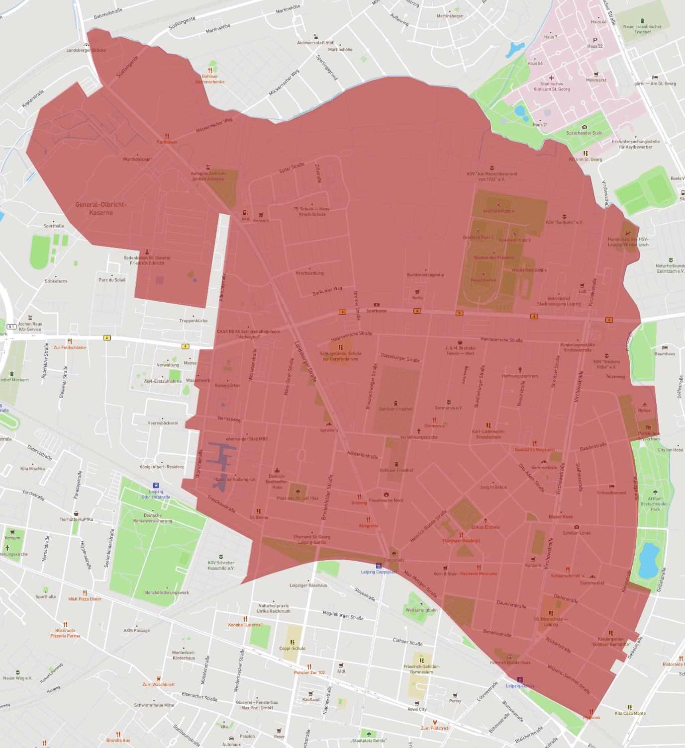 Postleitzahl 04157 - Leipzig - AtlasBig.com