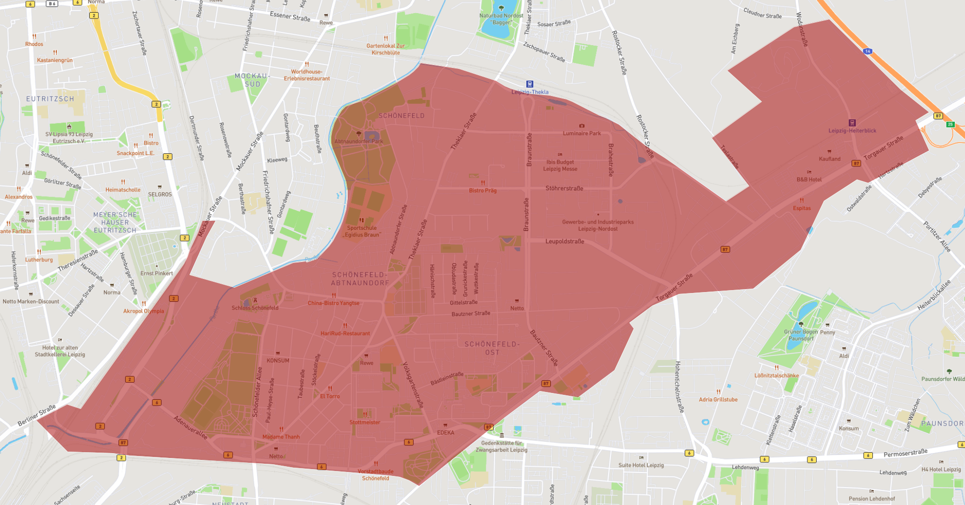 Postleitzahl 04347 - Leipzig - AtlasBig.com