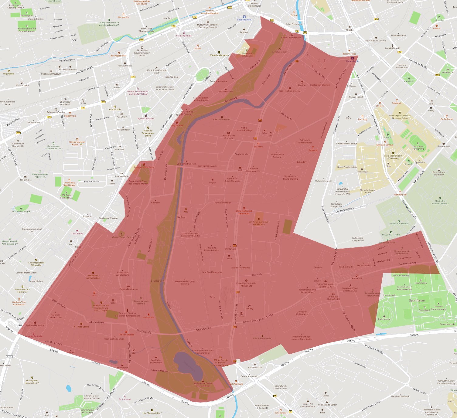 Postleitzahl 09120 - Chemnitz - AtlasBig.com