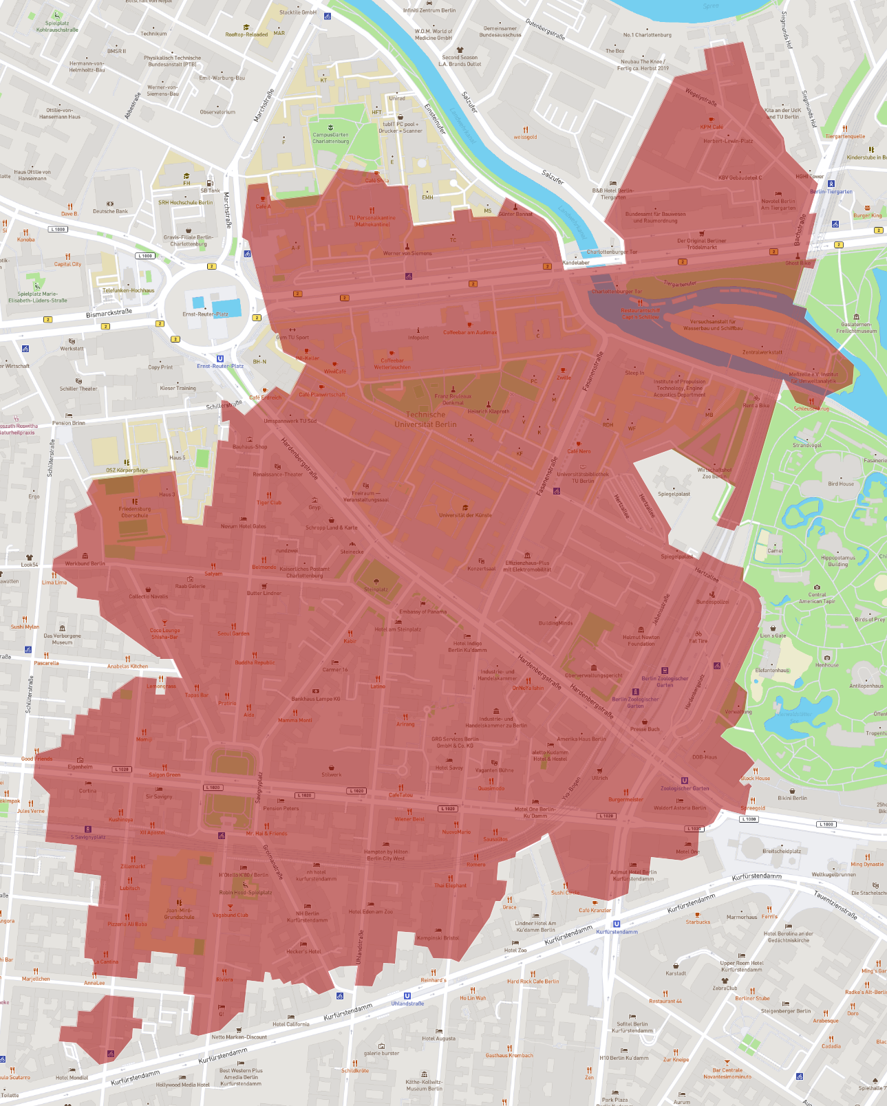 Postleitzahl 10623 - Berlin - AtlasBig.com