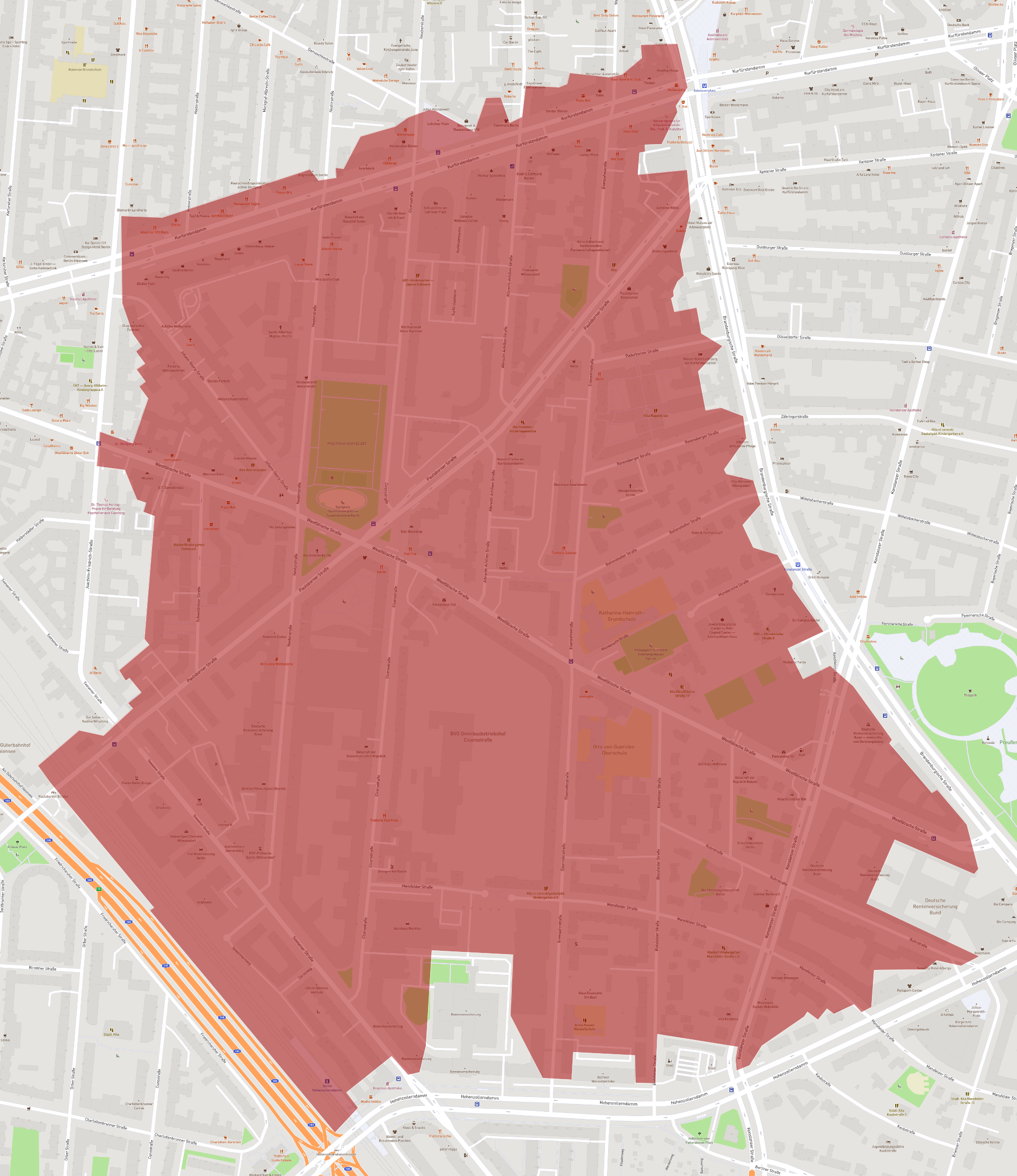 Postleitzahl 10709 - Berlin - AtlasBig.com